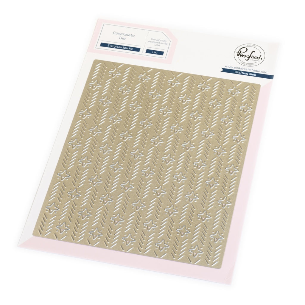 Evergreen Sparkle coverplate die – Pinkfresh Studio