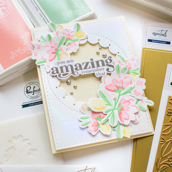 Essentials: Inverted stitched scallop circle die set – Pinkfresh Studio