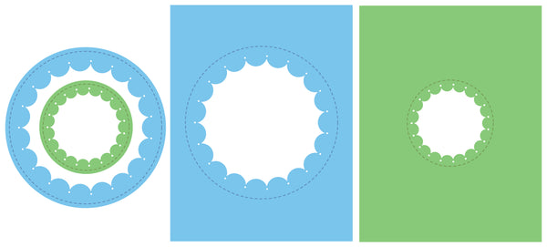 Essentials: Inverted stitched scallop circle die set – Pinkfresh Studio