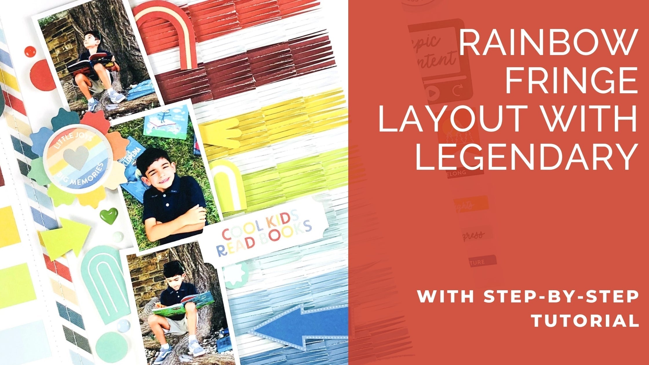 Rainbow Fringe Layout with Legendary | Karlla Dauer – Pinkfresh Studio