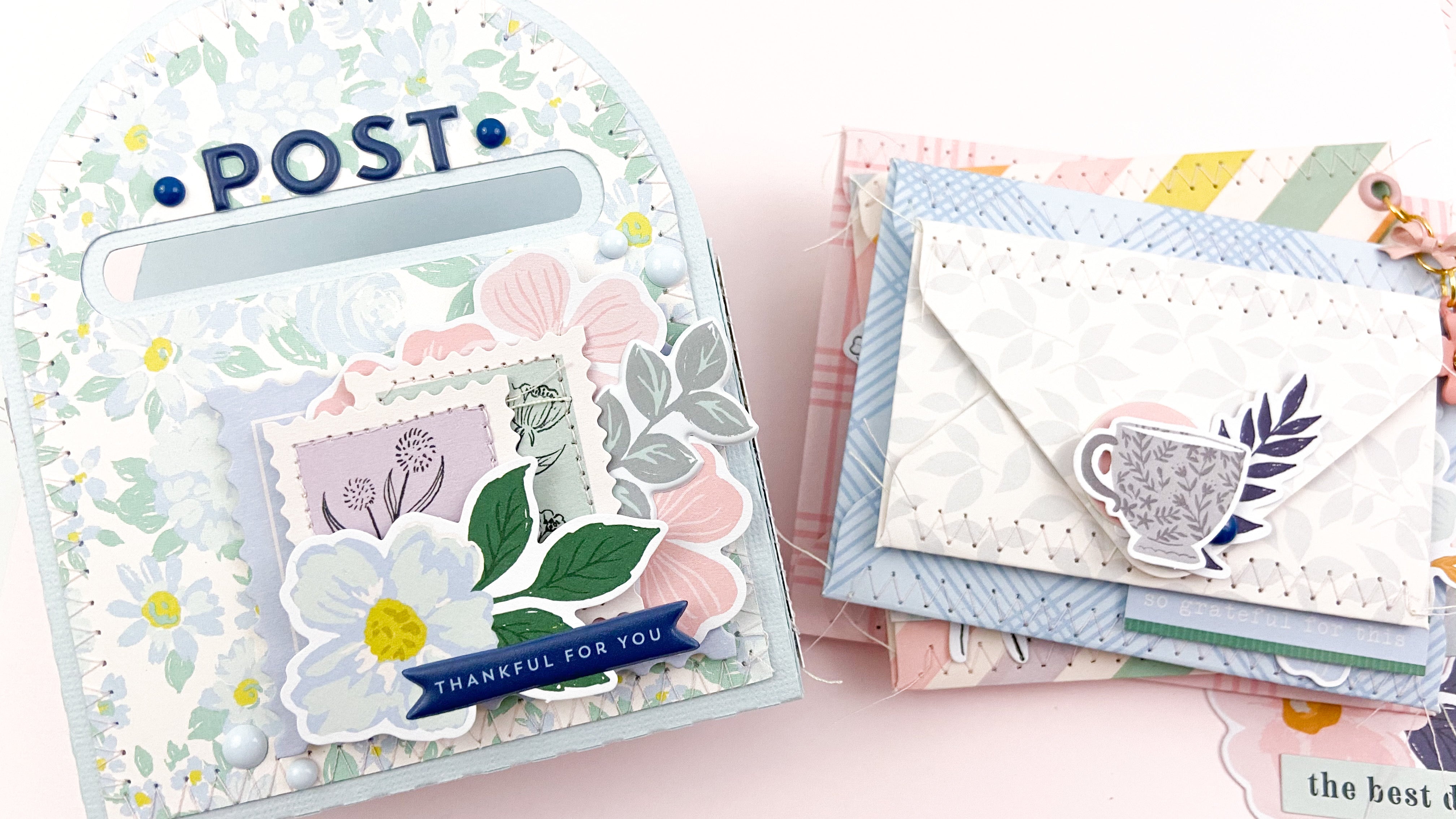 Mailbox and Stacked Letters Mini Album | Ashley Bright – Pinkfresh Studio