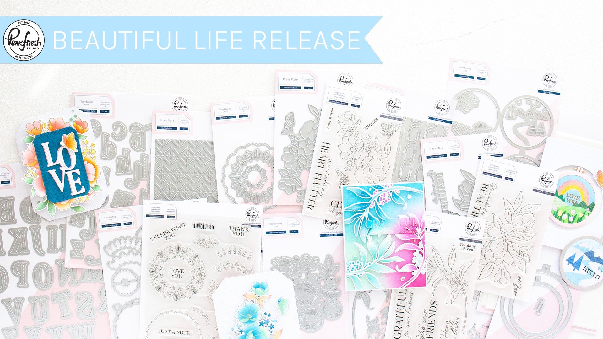 Shop "Beautiful Life" Release | Stamp, Die, Stencil, & Press Plate ...