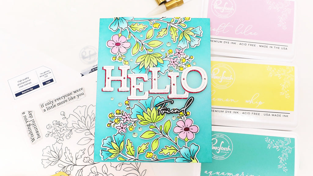 Hello Friend Card | Isha Gupta – Pinkfresh Studio
