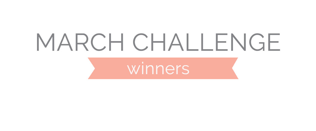 March Challenge Winners & Top 3 – Pinkfresh Studio