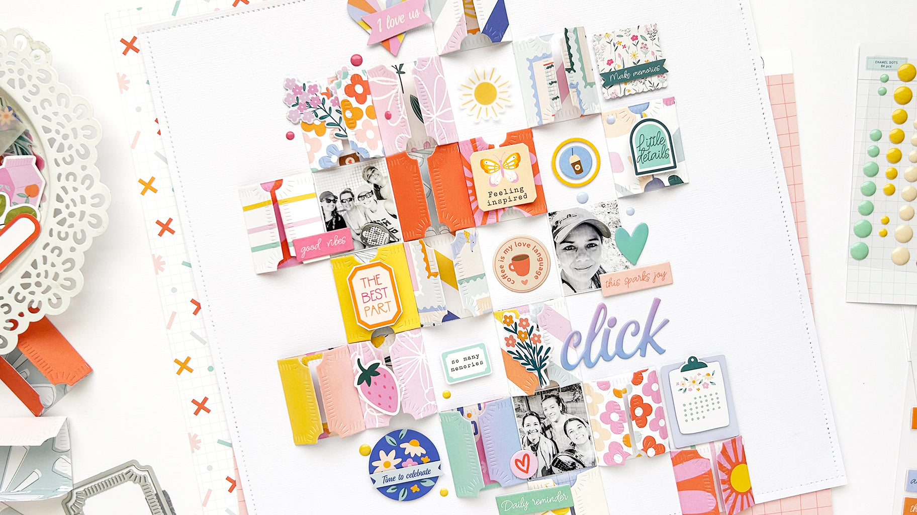 Notched Corner Frames Layout | Eva Pizarro – Pinkfresh Studio