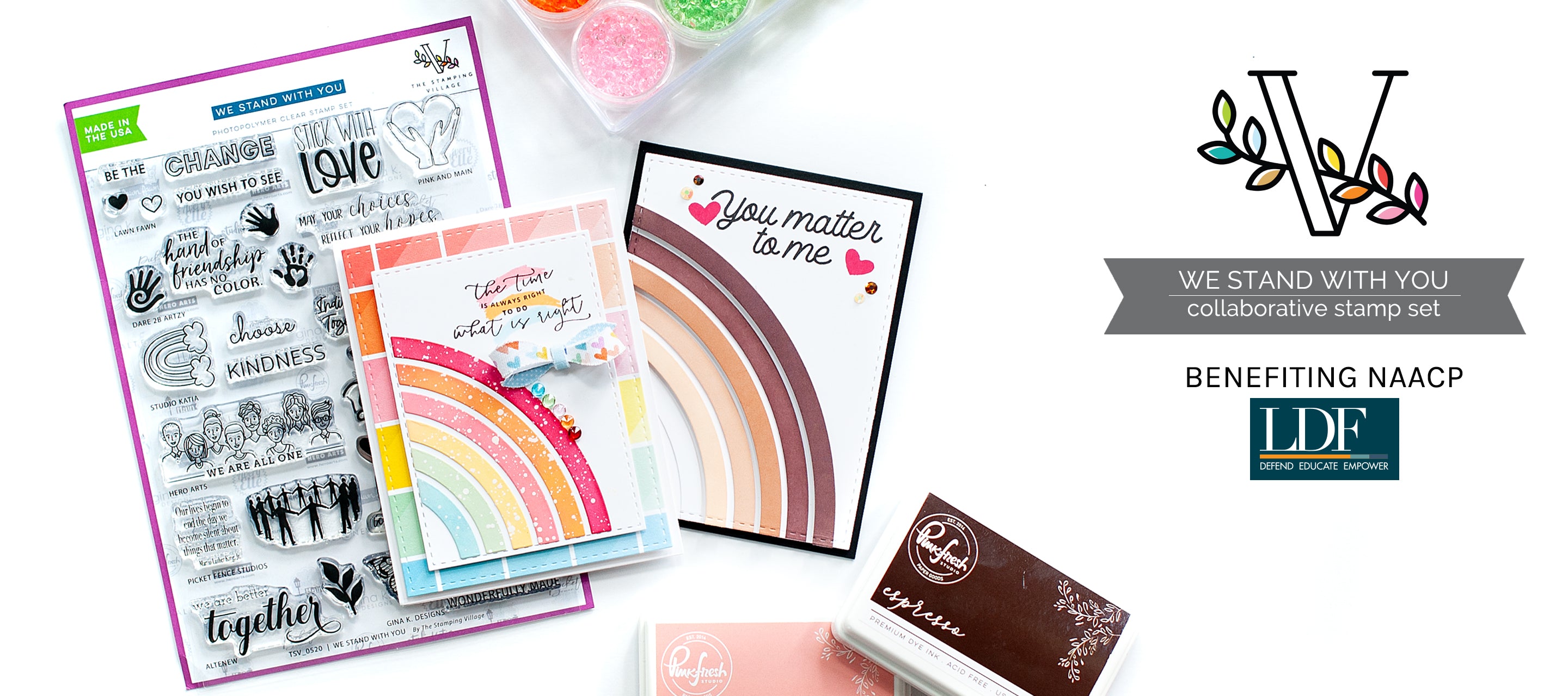 The Stamping Village "We Stand With You" Collaboration Release – Pinkfresh Studio