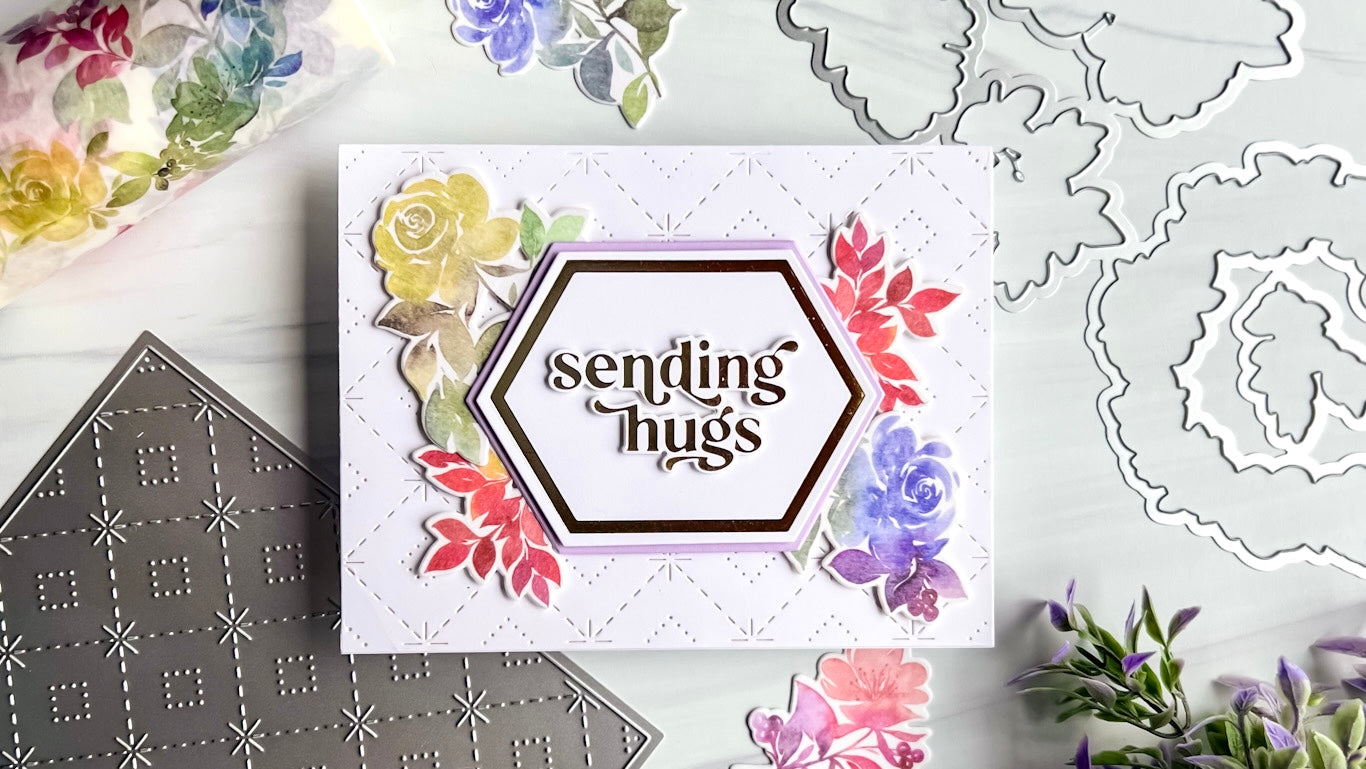 Sending Hugs Card – Pinkfresh Studio