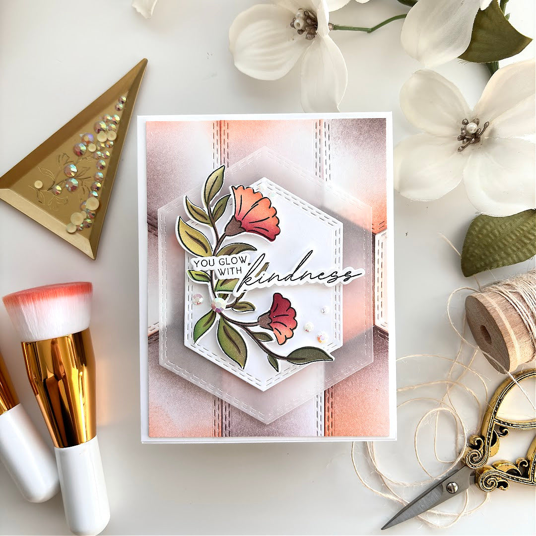 Essentials: Nested Hexagons Double Stitch die – Pinkfresh Studio