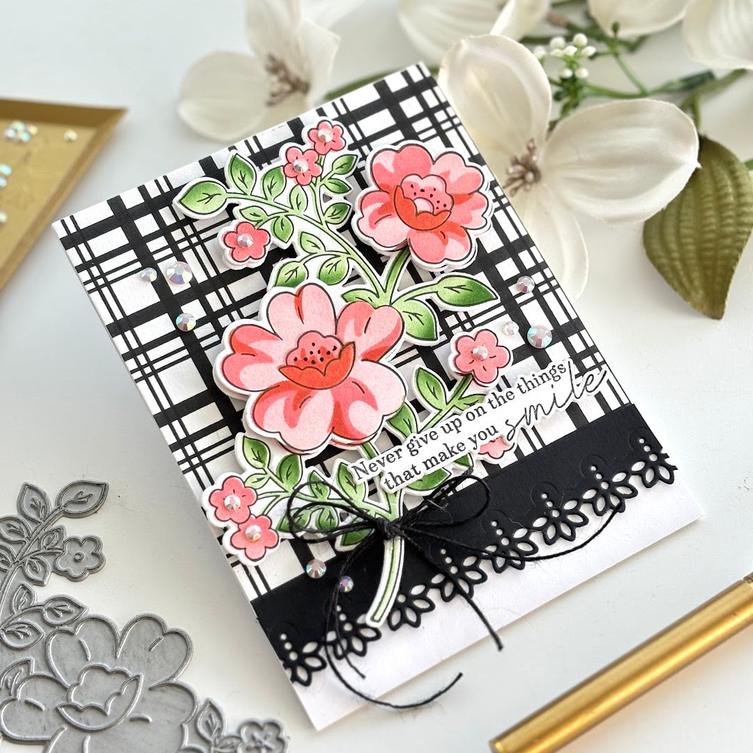 Never Give Up press plate – Pinkfresh Studio