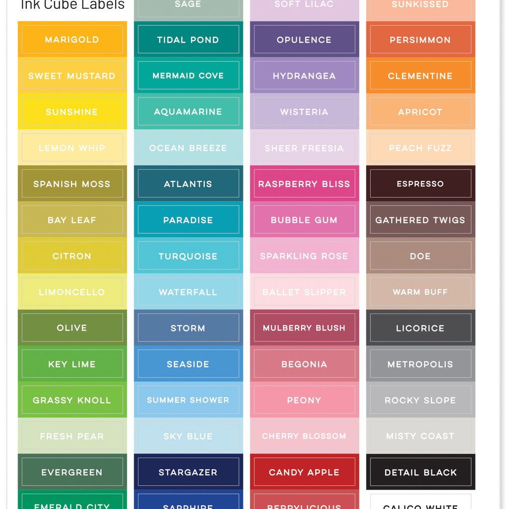 Ink Cube Labels – Pinkfresh Studio