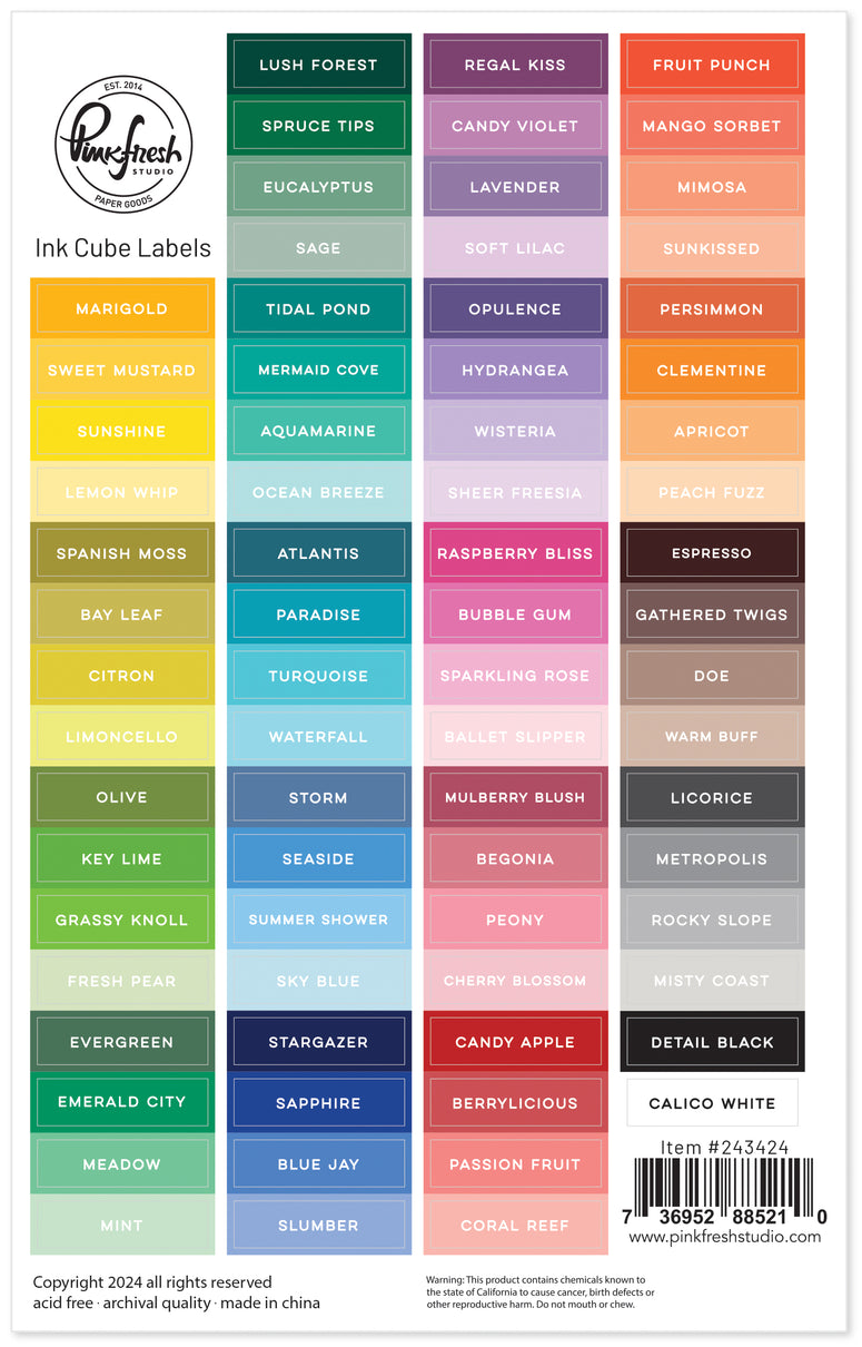 -Ink Labels – Pinkfresh Studio