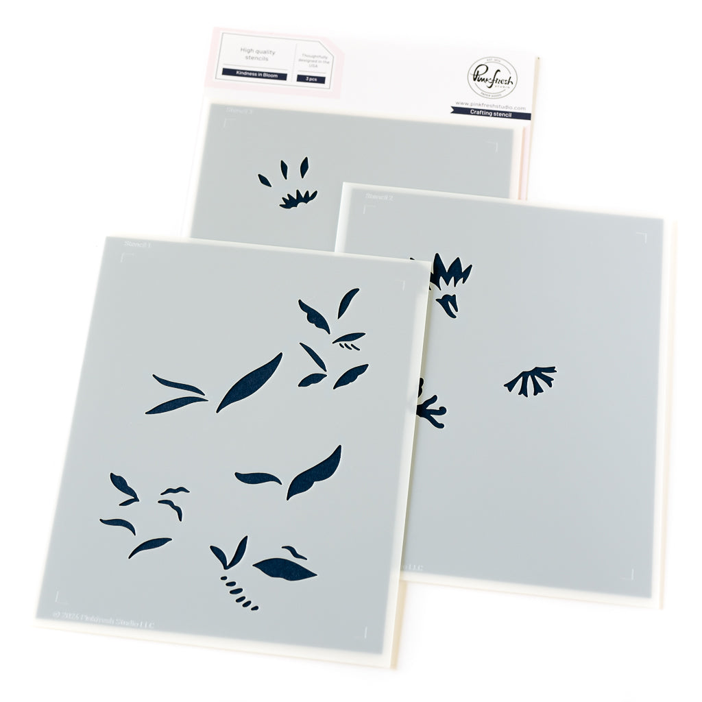Kindness in Bloom stencil – Pinkfresh Studio