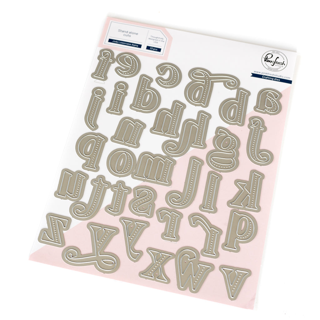Jody Lowercase Alpha die – Pinkfresh Studio