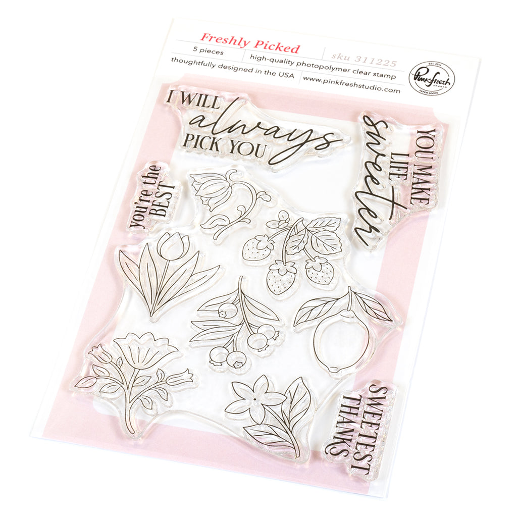 Freshly Picked stamp – Pinkfresh Studio