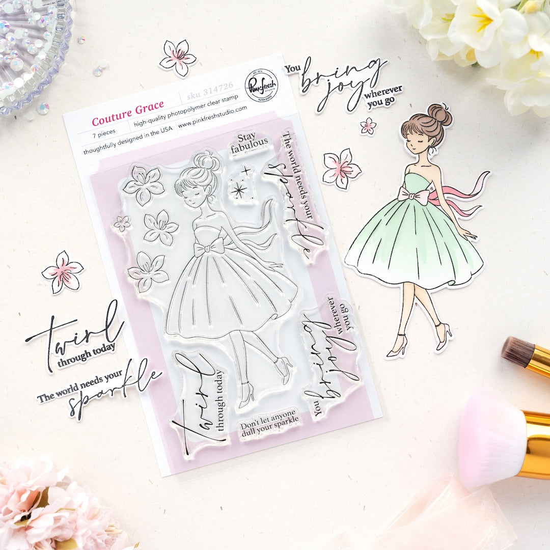 Couture Grace stamp – Pinkfresh Studio