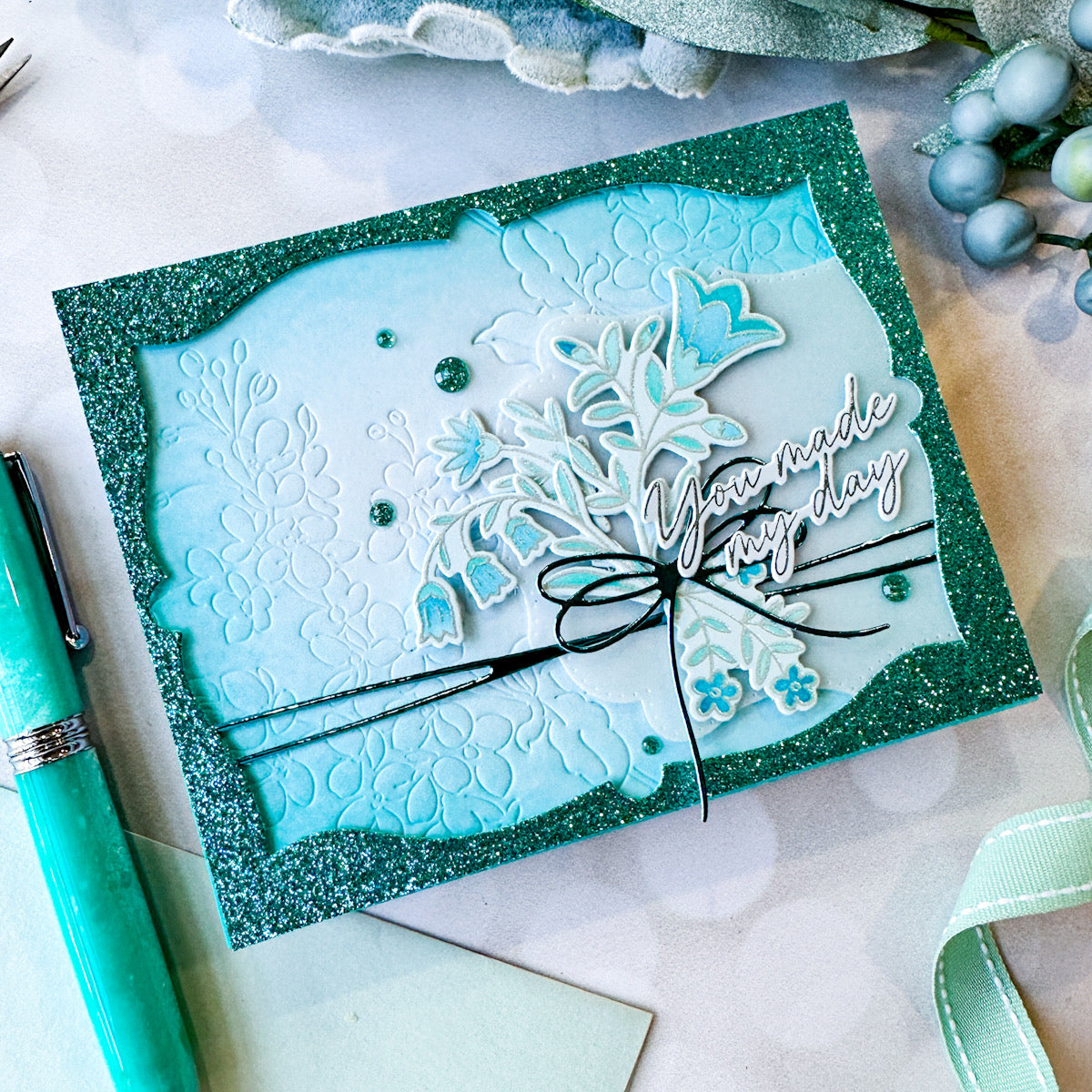 Always Smiling press plate – Pinkfresh Studio