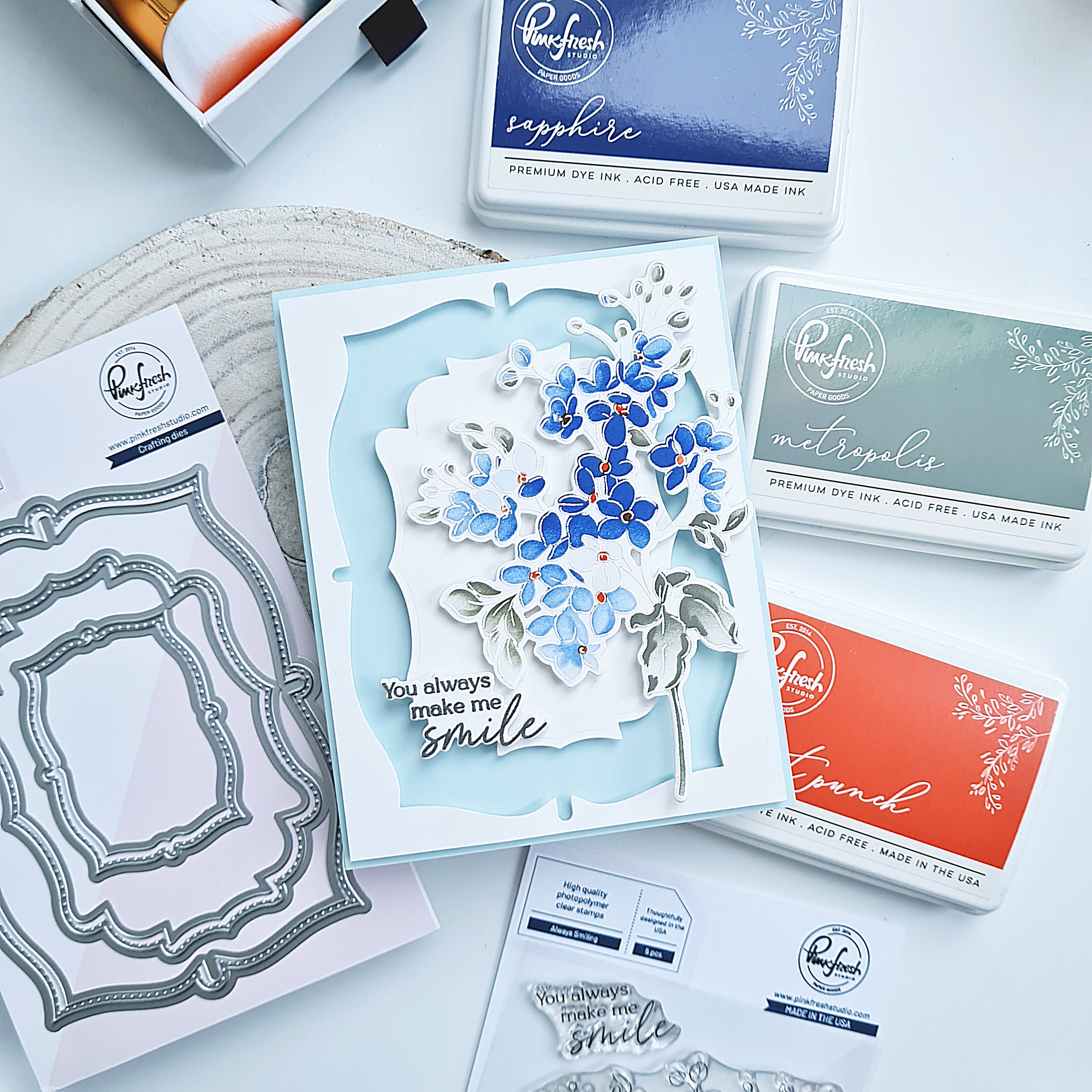 Always Smiling stamp – Pinkfresh Studio