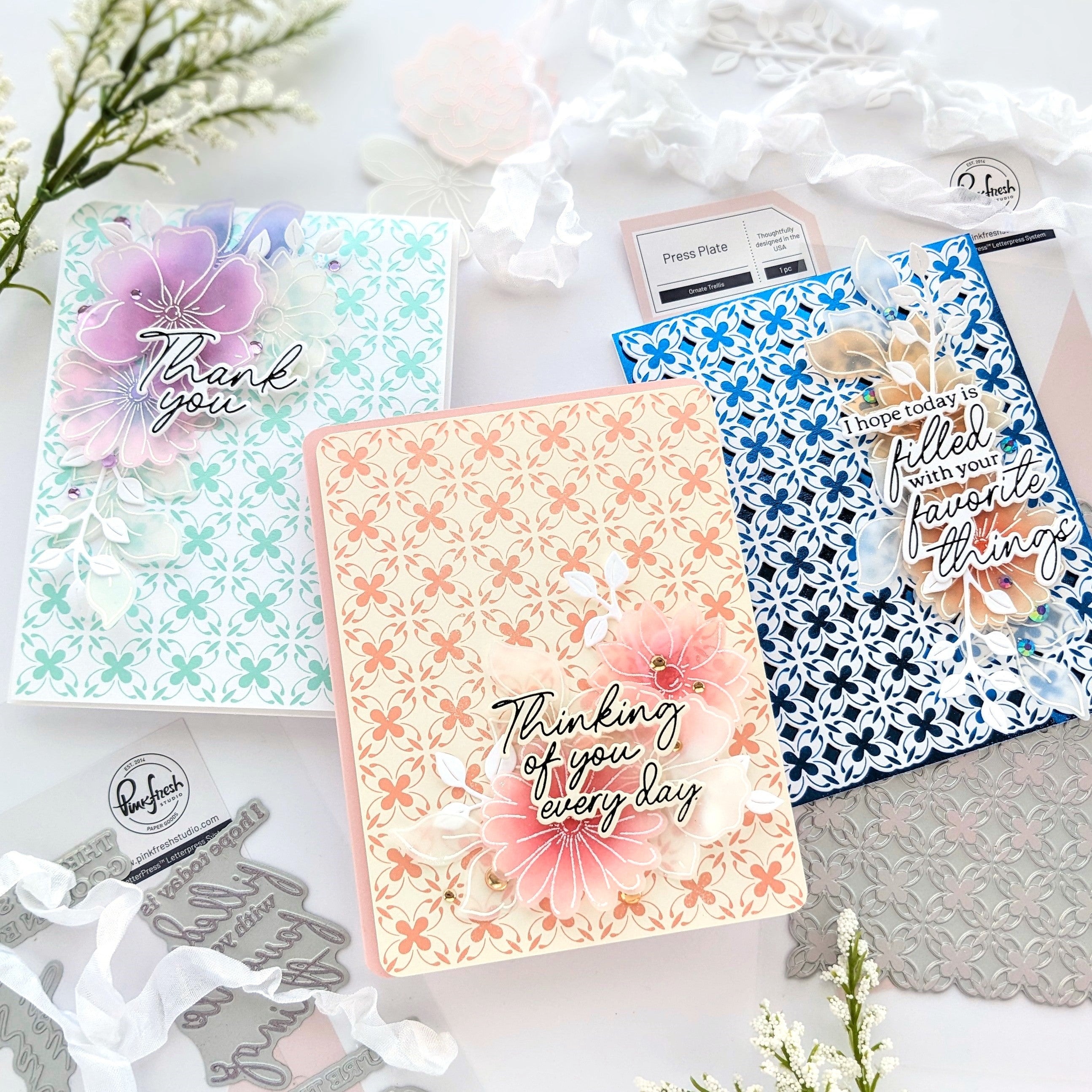 Favorite Things Sentiments press plate – Pinkfresh Studio