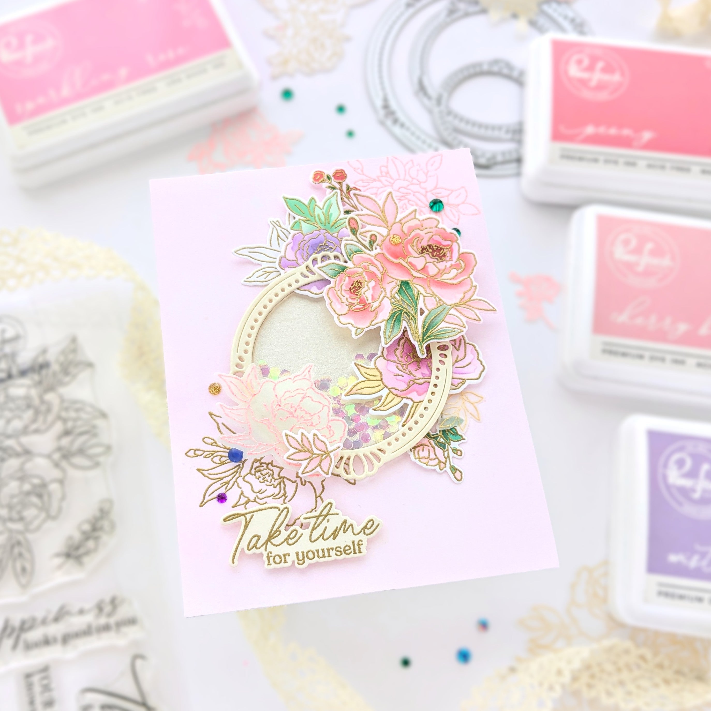 Peony Perfection stamp – Pinkfresh Studio