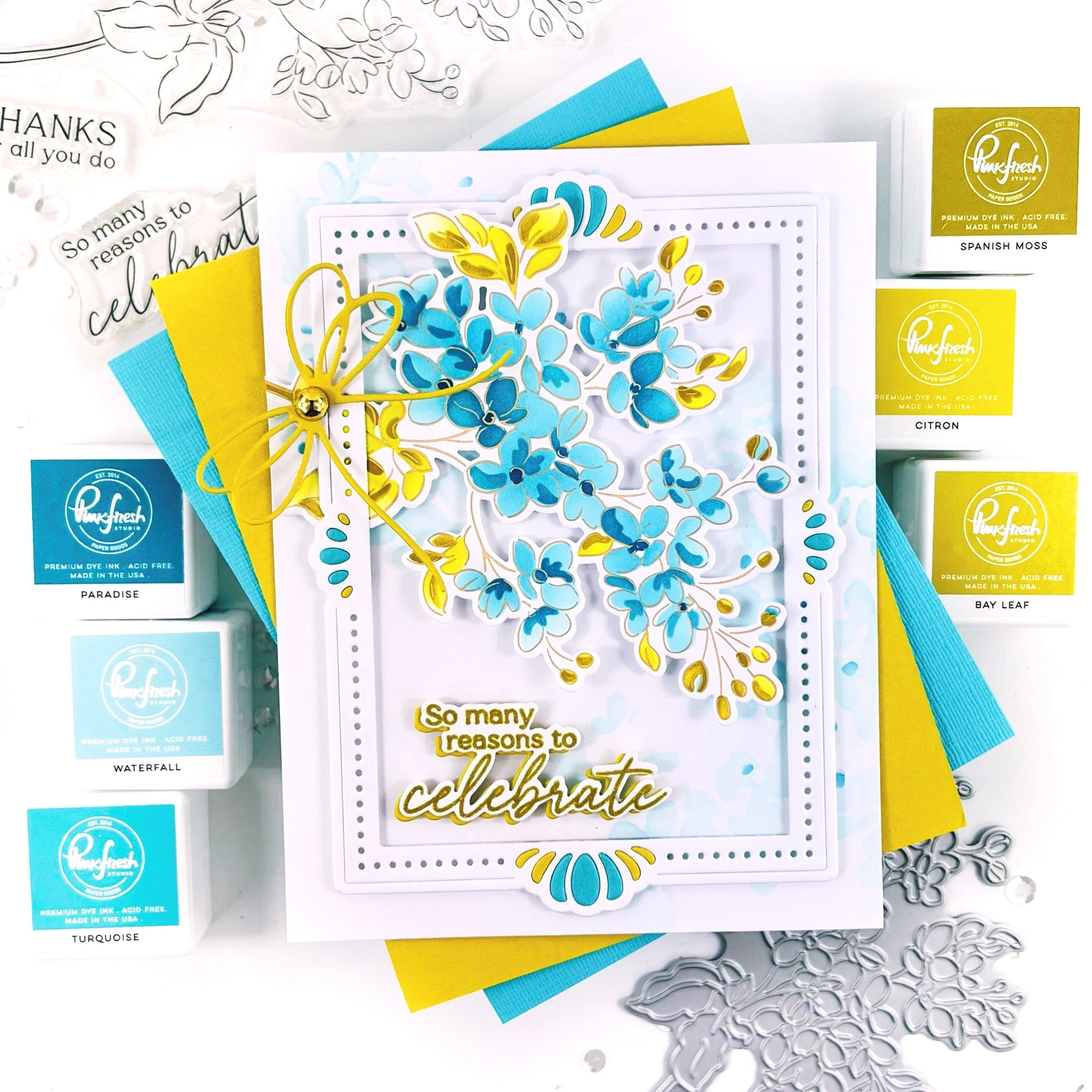 Always Smiling stencil – Pinkfresh Studio