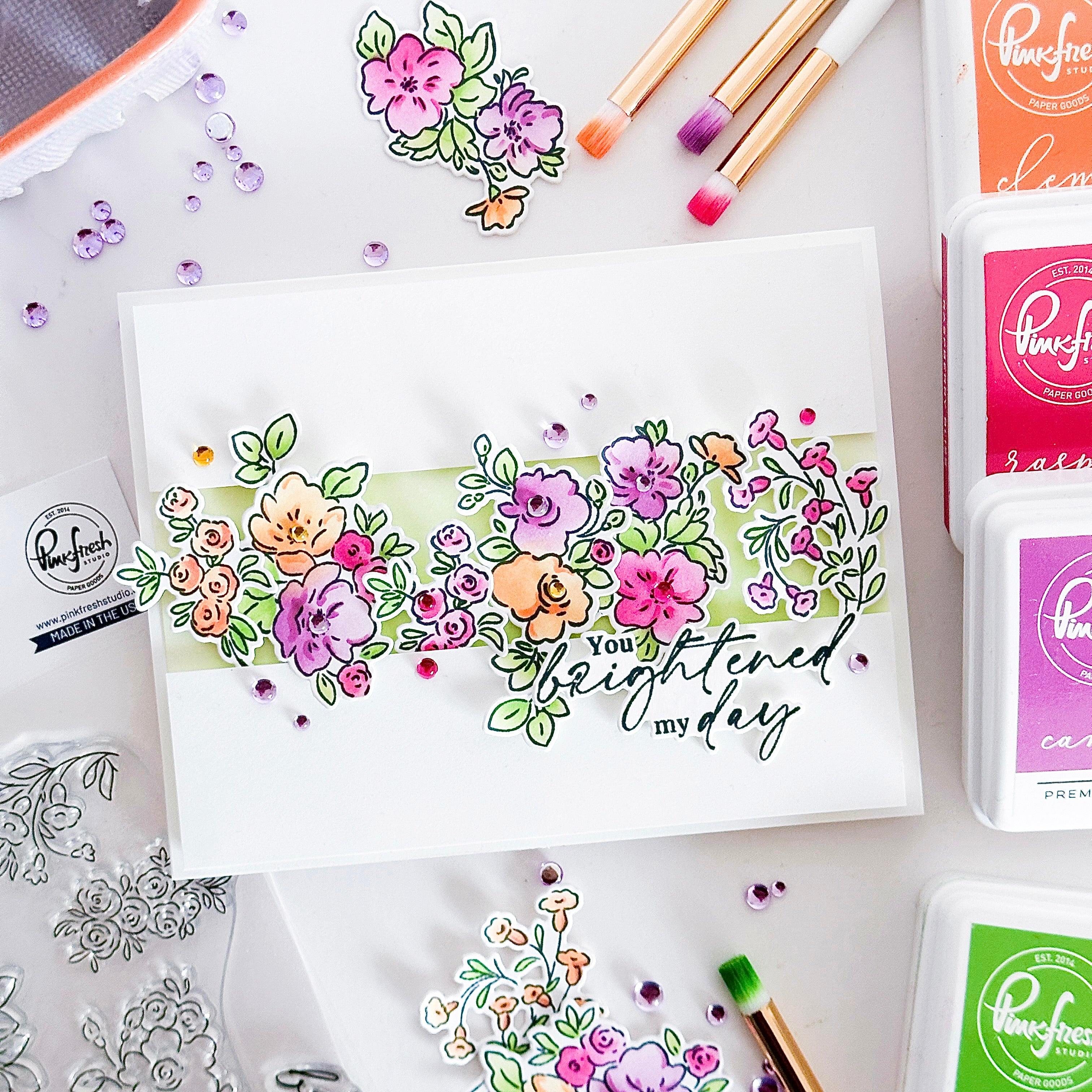 Blooming Grace stamp – Pinkfresh Studio