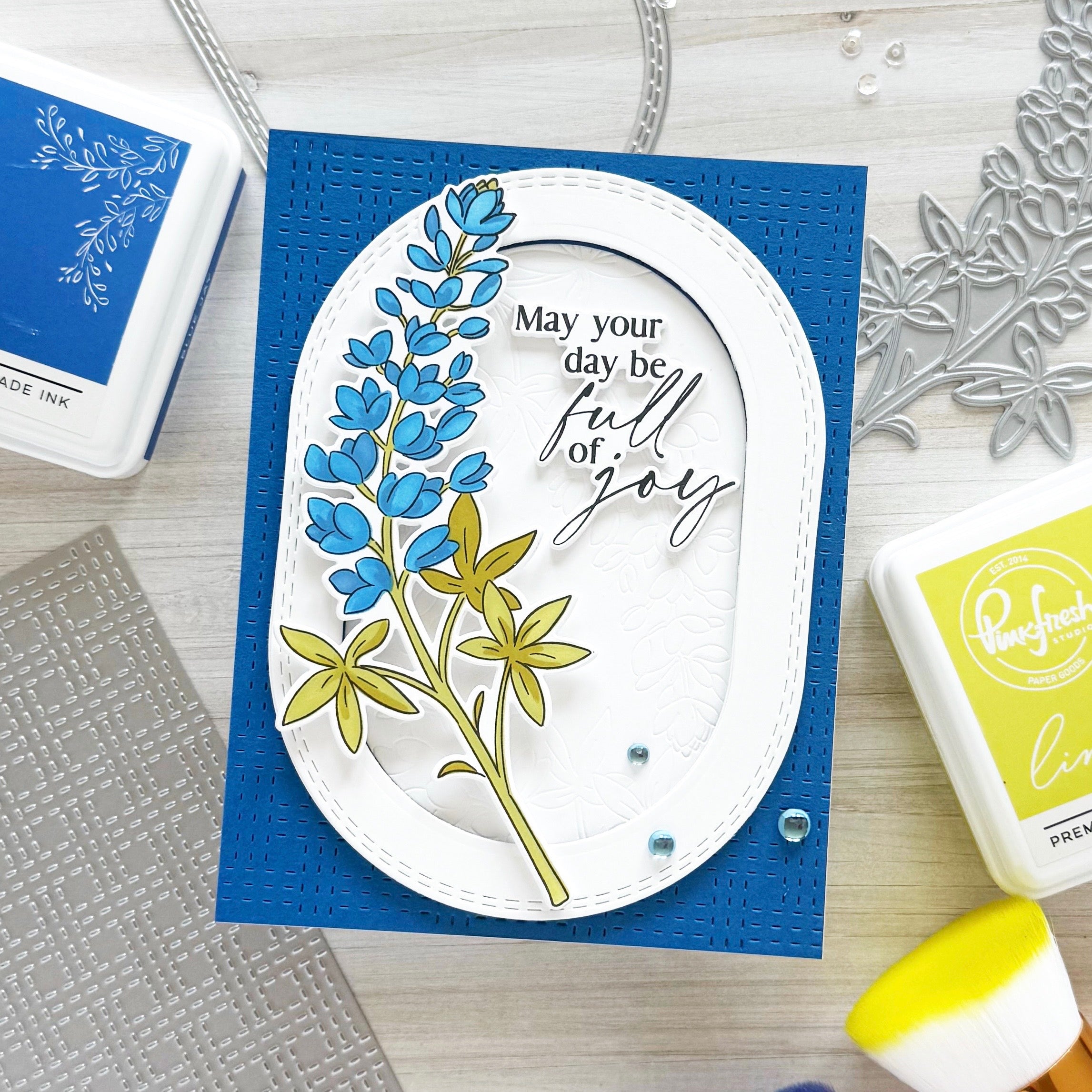 Bluebonnet Bliss stencil – Pinkfresh Studio