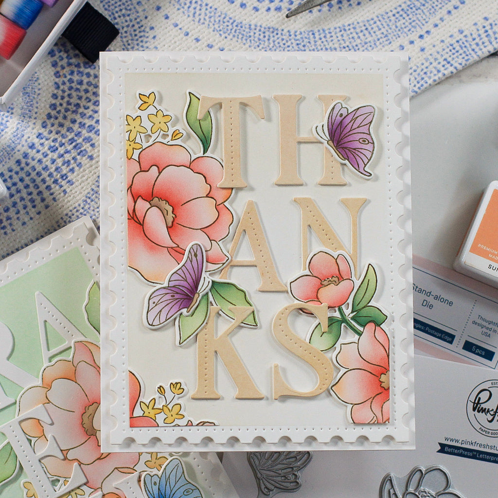 Essentials Nested Rectangles Postage Edge Pinkfresh Studio