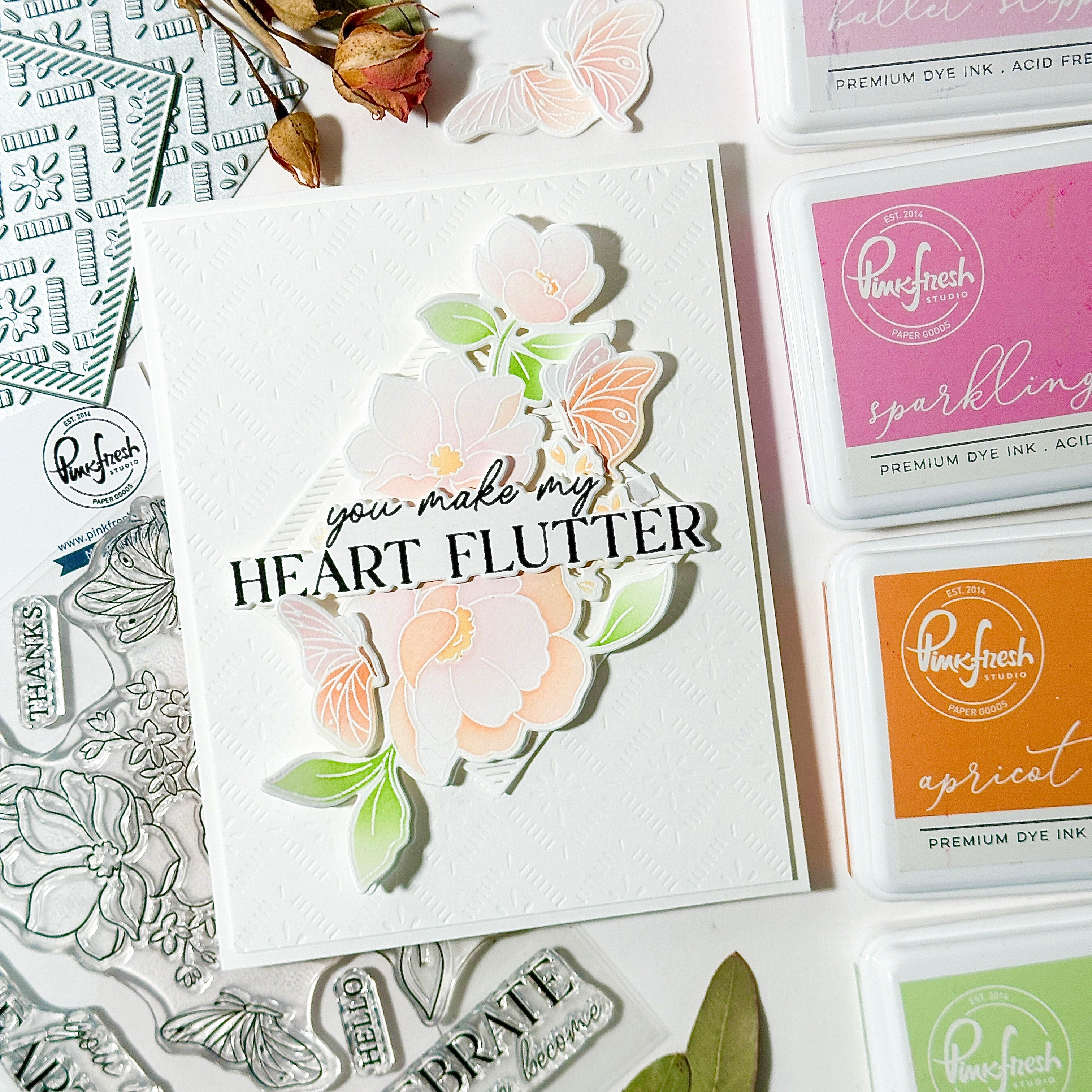 Essentials: Nested Squares Diagonal Stitch die – Pinkfresh Studio