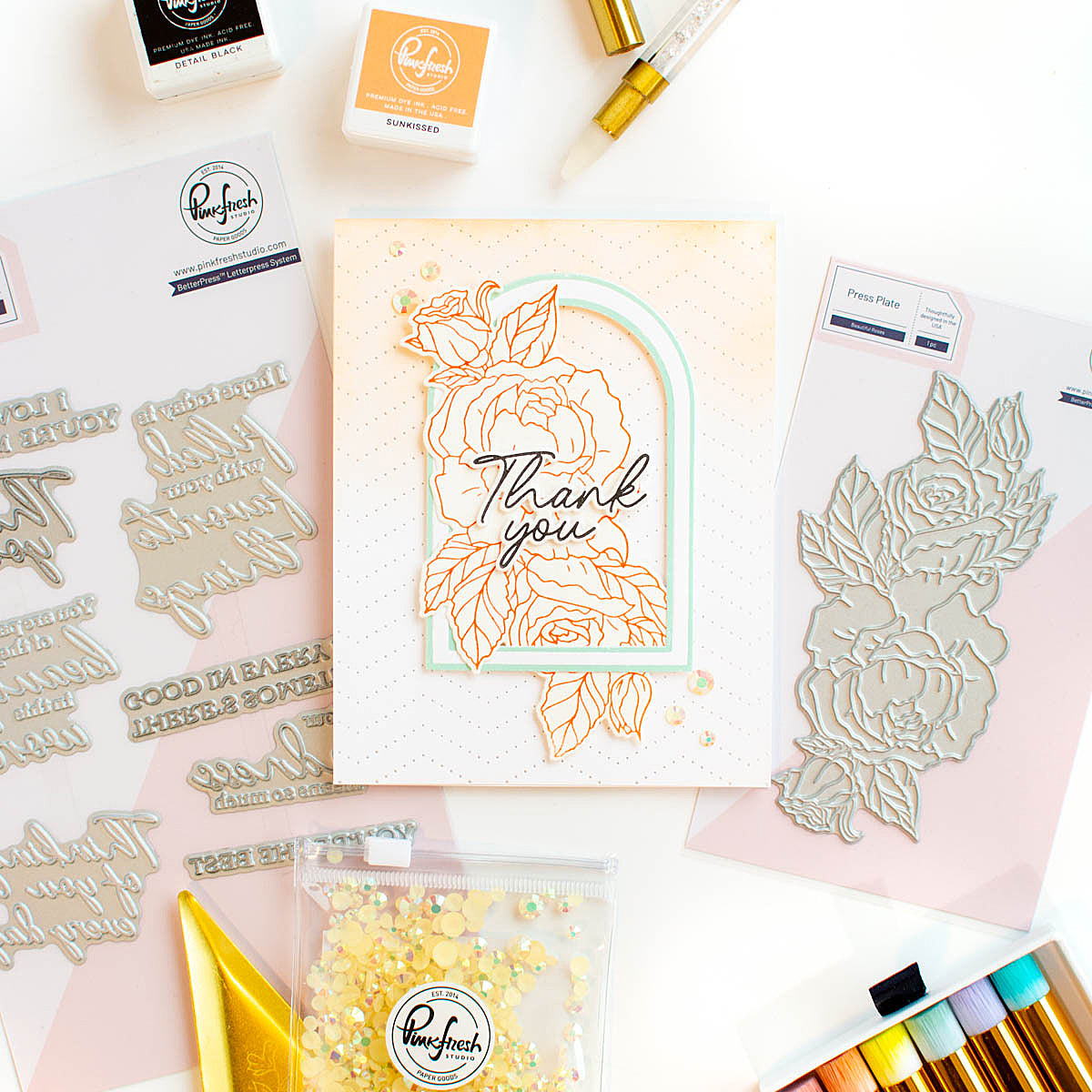 Favorite Things Sentiments press plate – Pinkfresh Studio