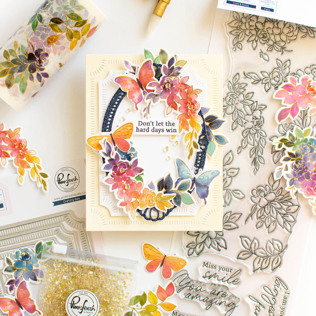 Vines & Roses washi – Pinkfresh Studio