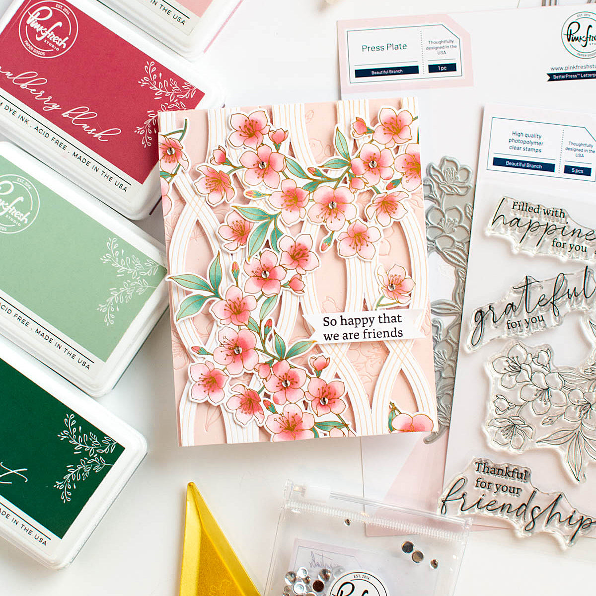 Twist Pattern press plate – Pinkfresh Studio