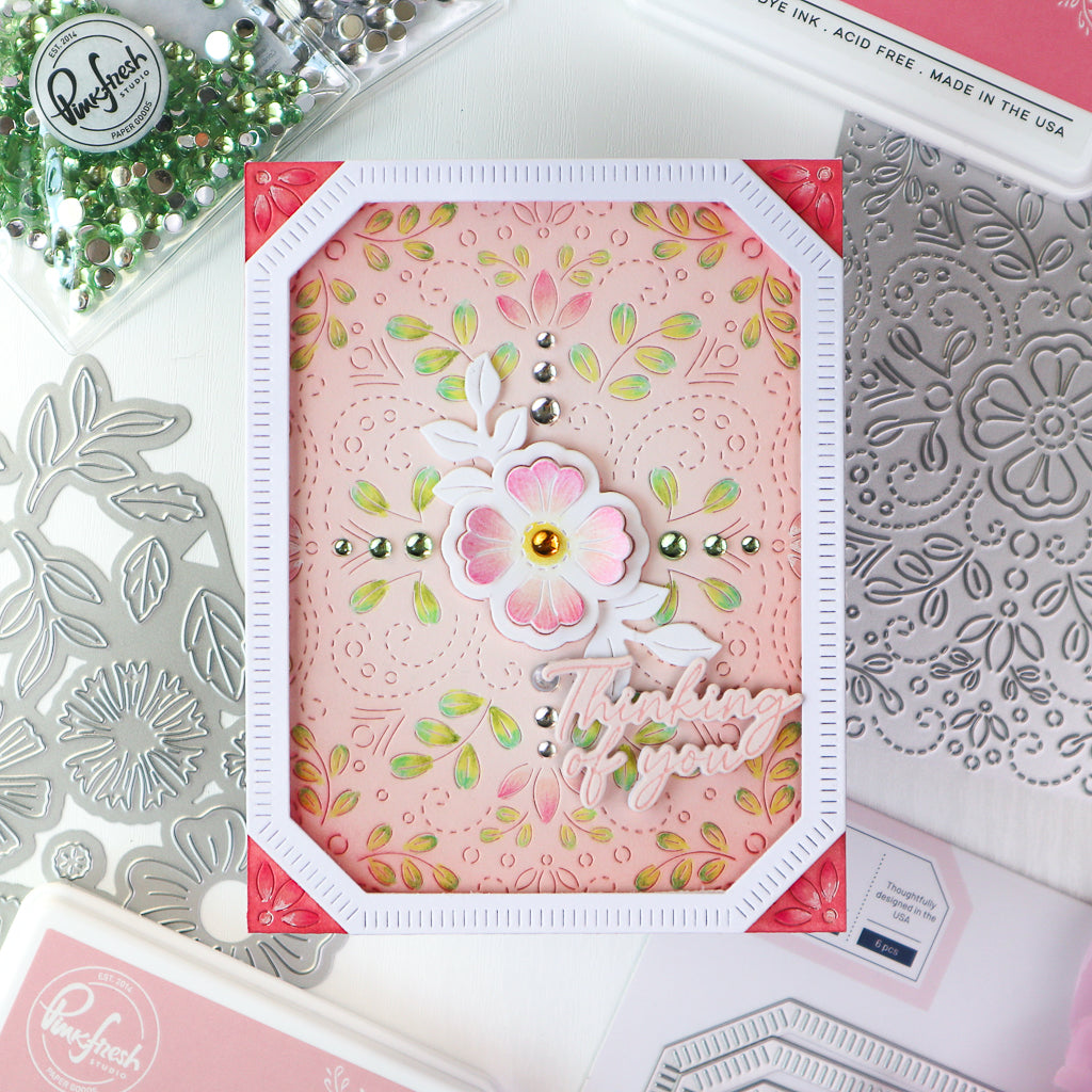 Charming Stitched Florals coverplate die – Pinkfresh Studio