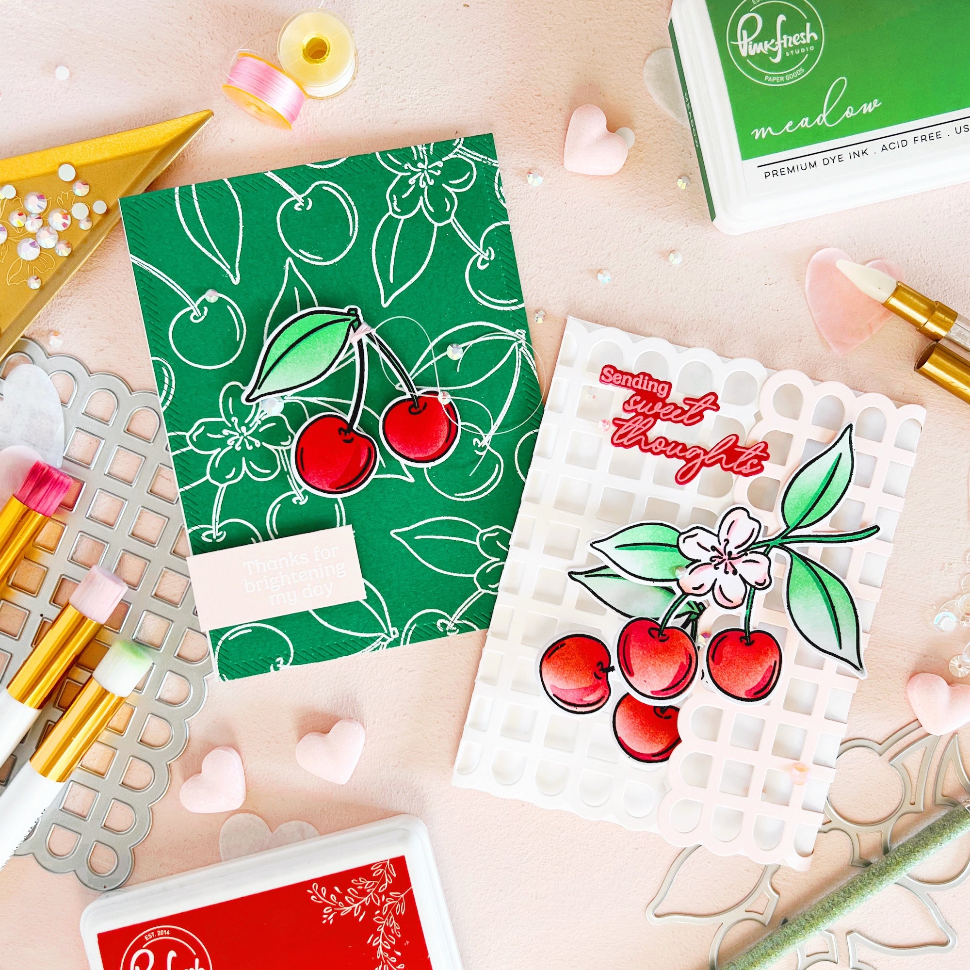 Cherry Bliss stamp – Pinkfresh Studio