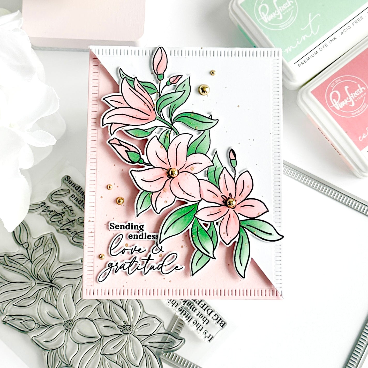 Delighted For You stamp – Pinkfresh Studio