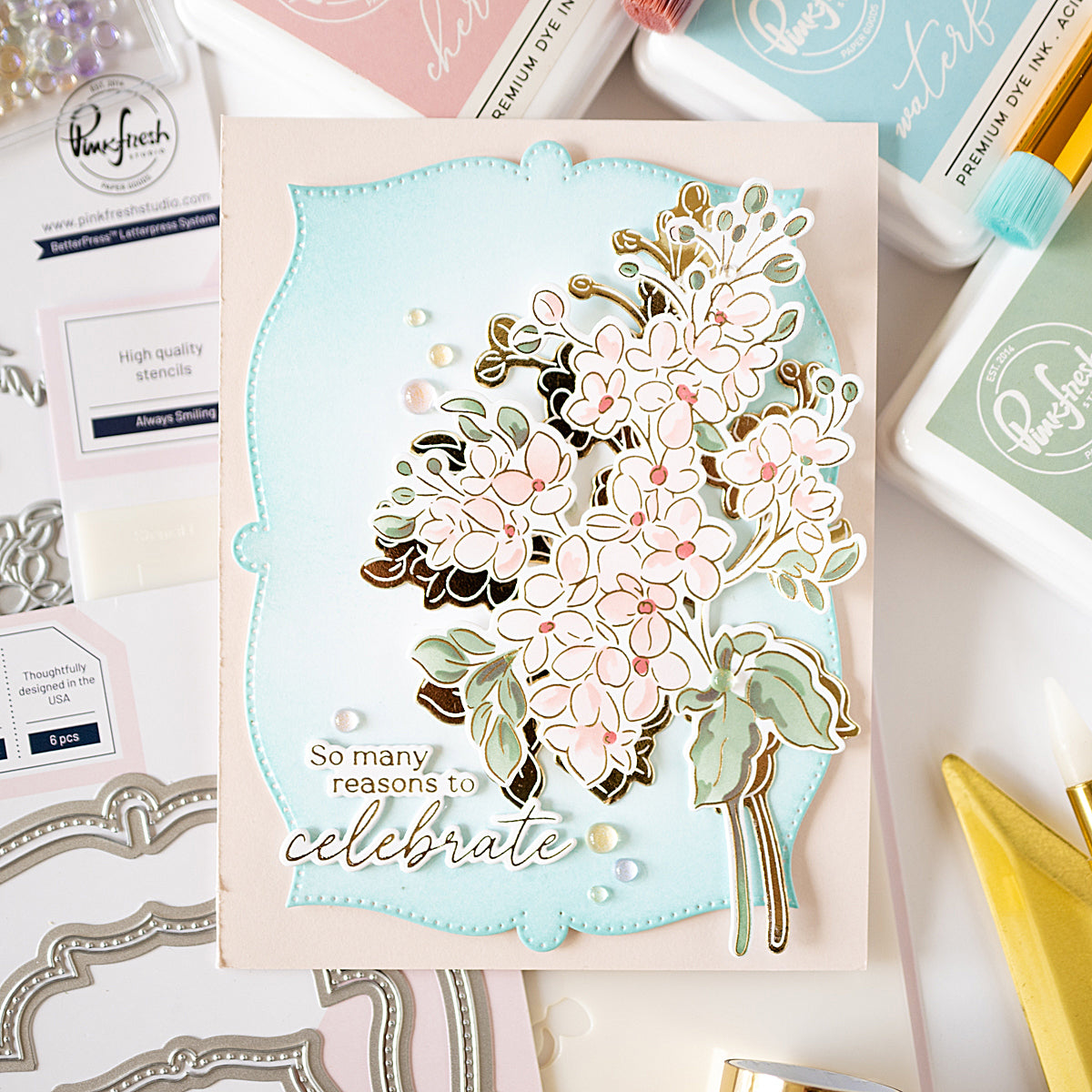 Always Smiling stencil – Pinkfresh Studio