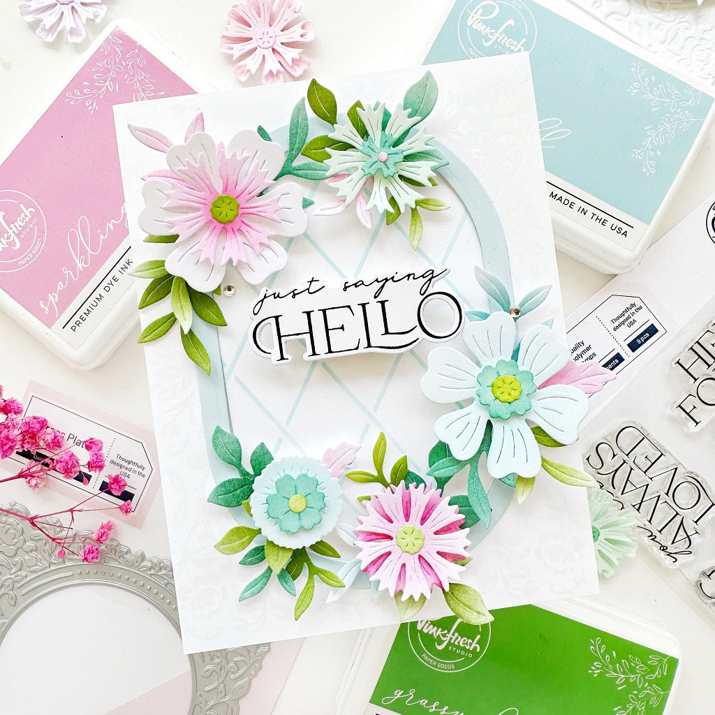 Here For You Sentiments stamp – Pinkfresh Studio