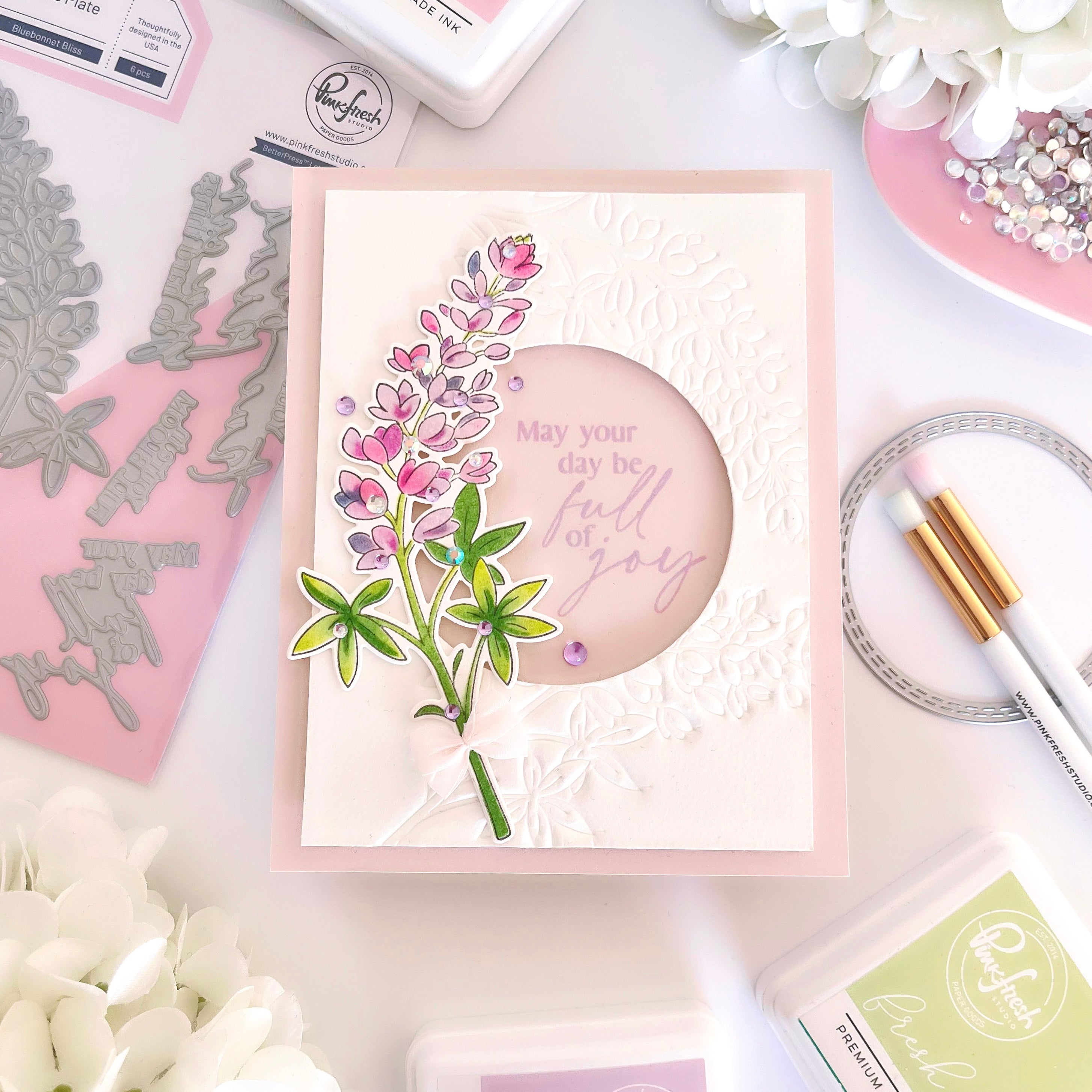 Bluebonnet Bliss stencil – Pinkfresh Studio