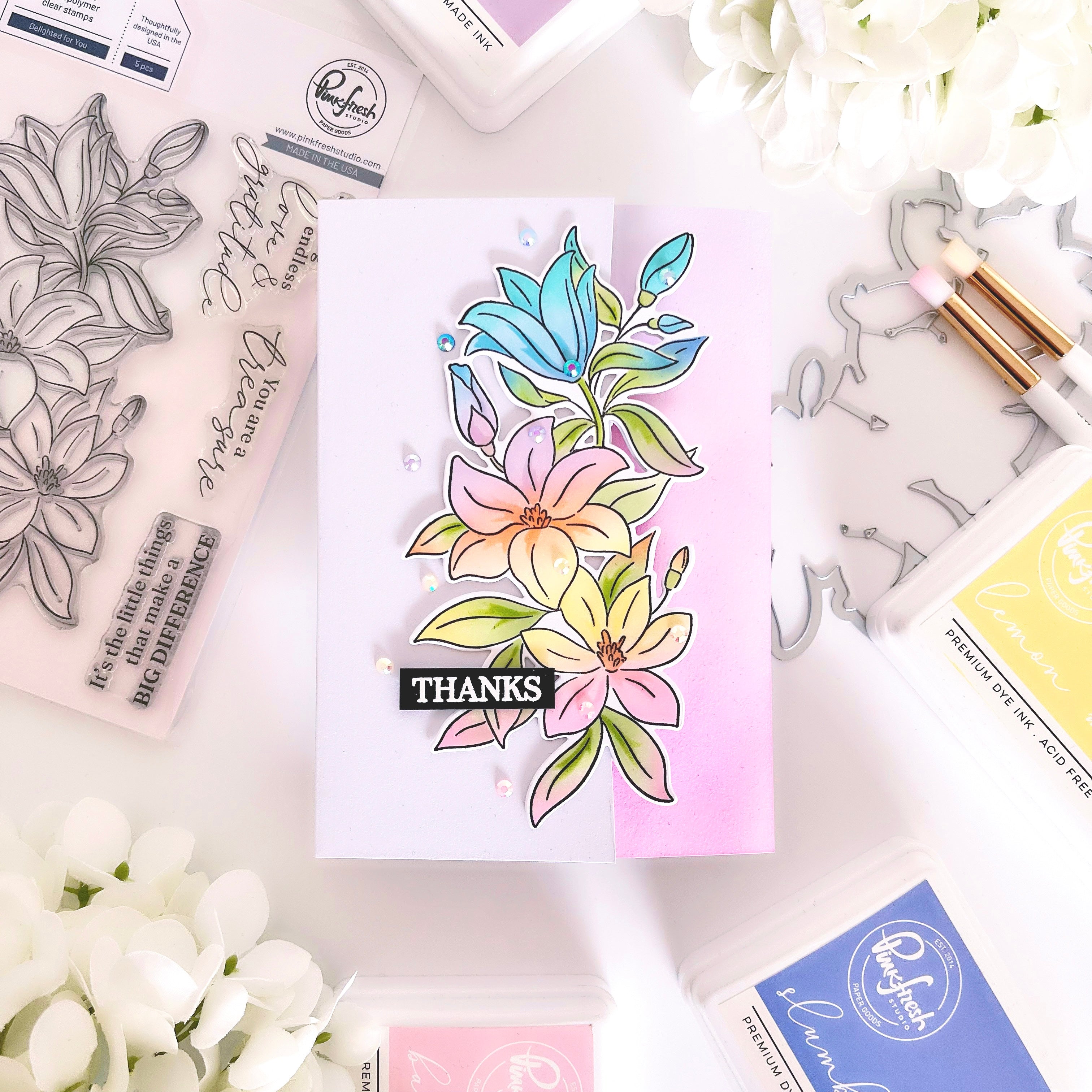Delighted For You stamp – Pinkfresh Studio