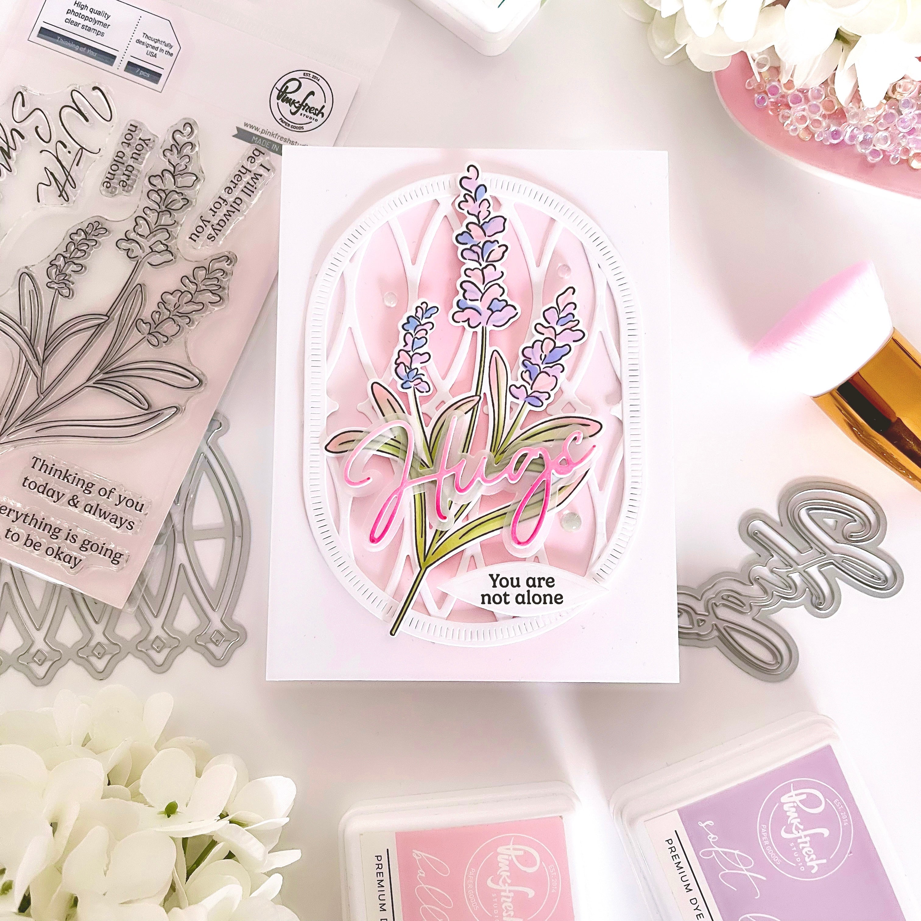 Thinking of You stencil – Pinkfresh Studio