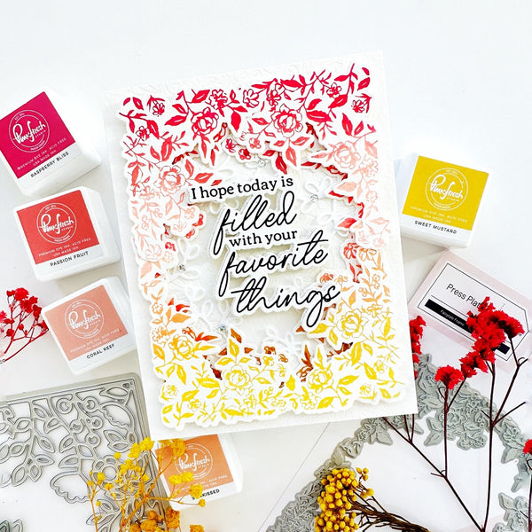 Favorite Things Sentiments press plate – Pinkfresh Studio