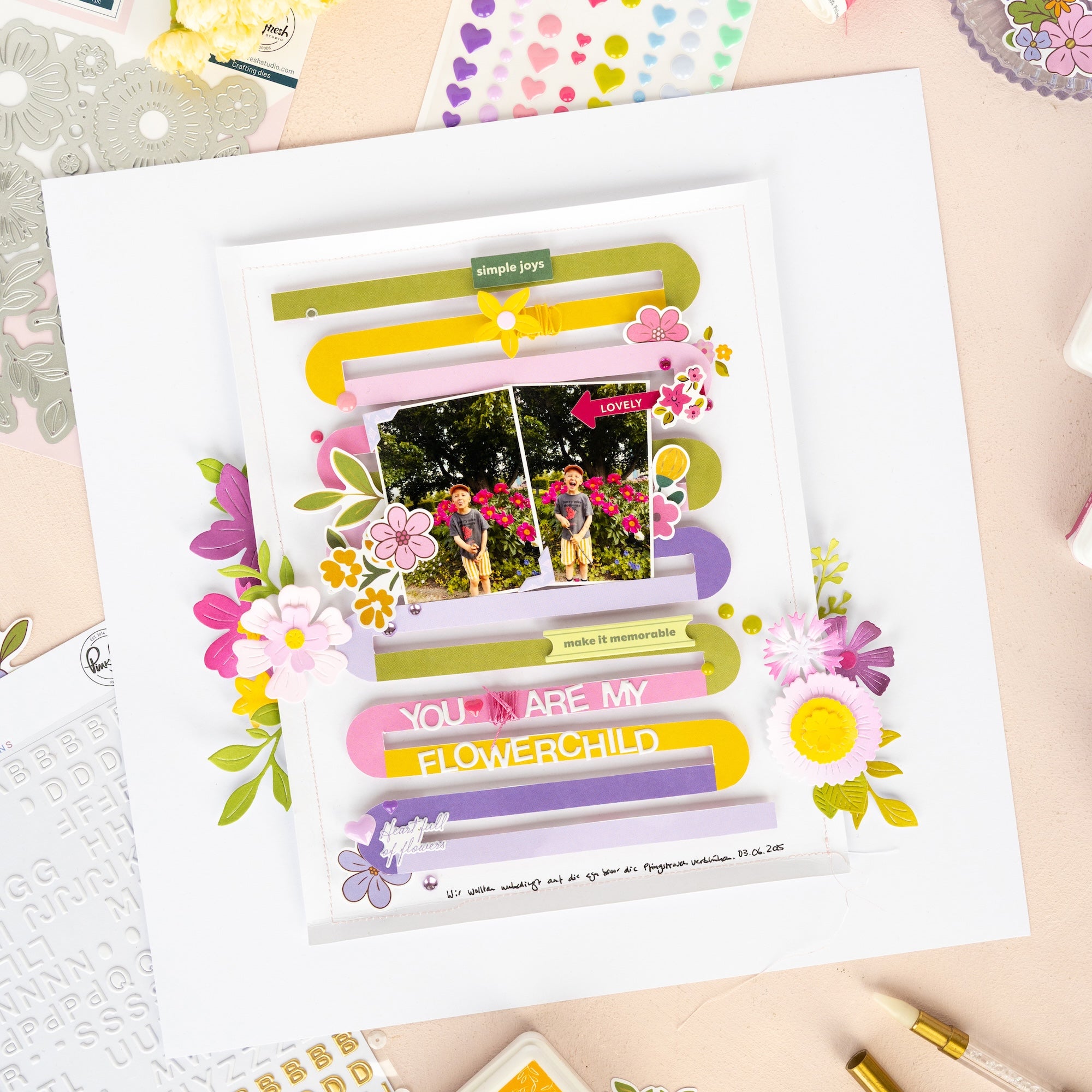 Lovely Lane: Layered Stickers – Pinkfresh Studio