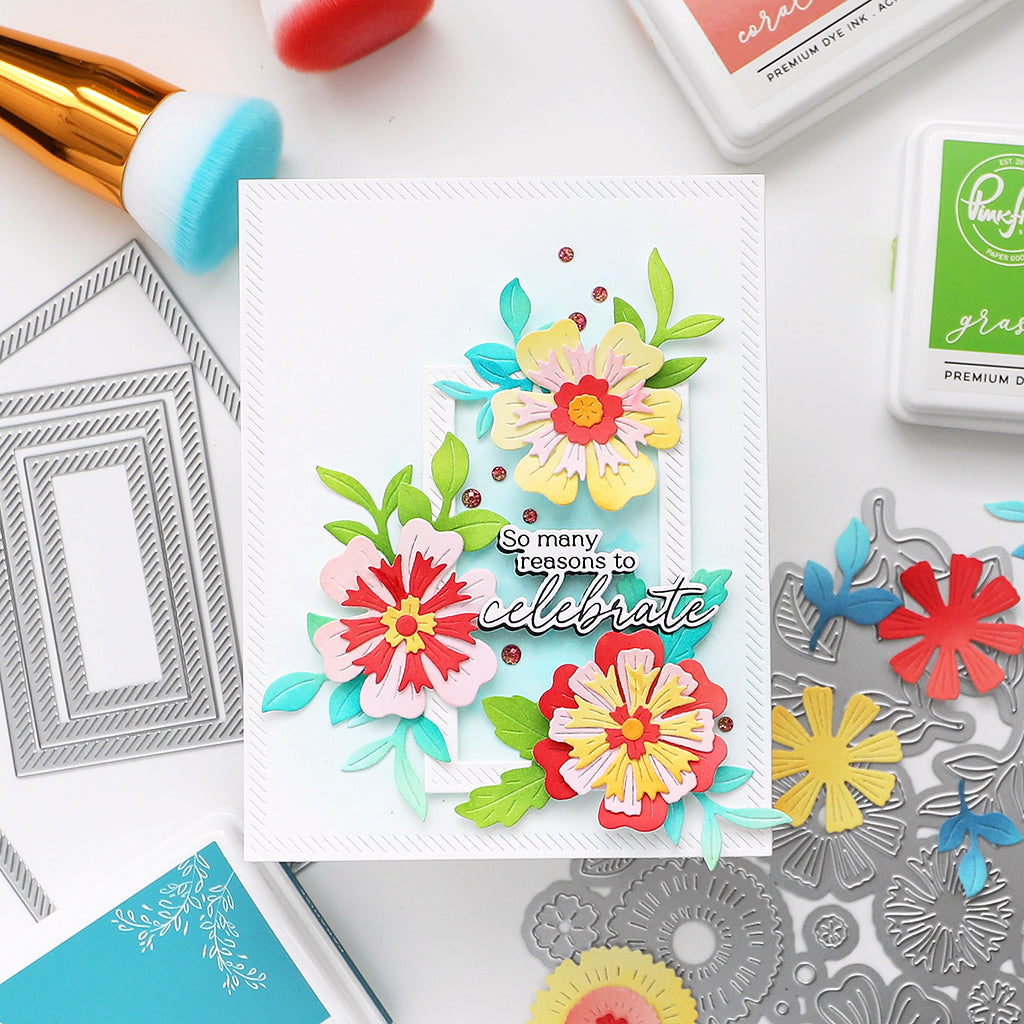 Essentials: Nested Rectangles Diagonal Stitch die – Pinkfresh Studio