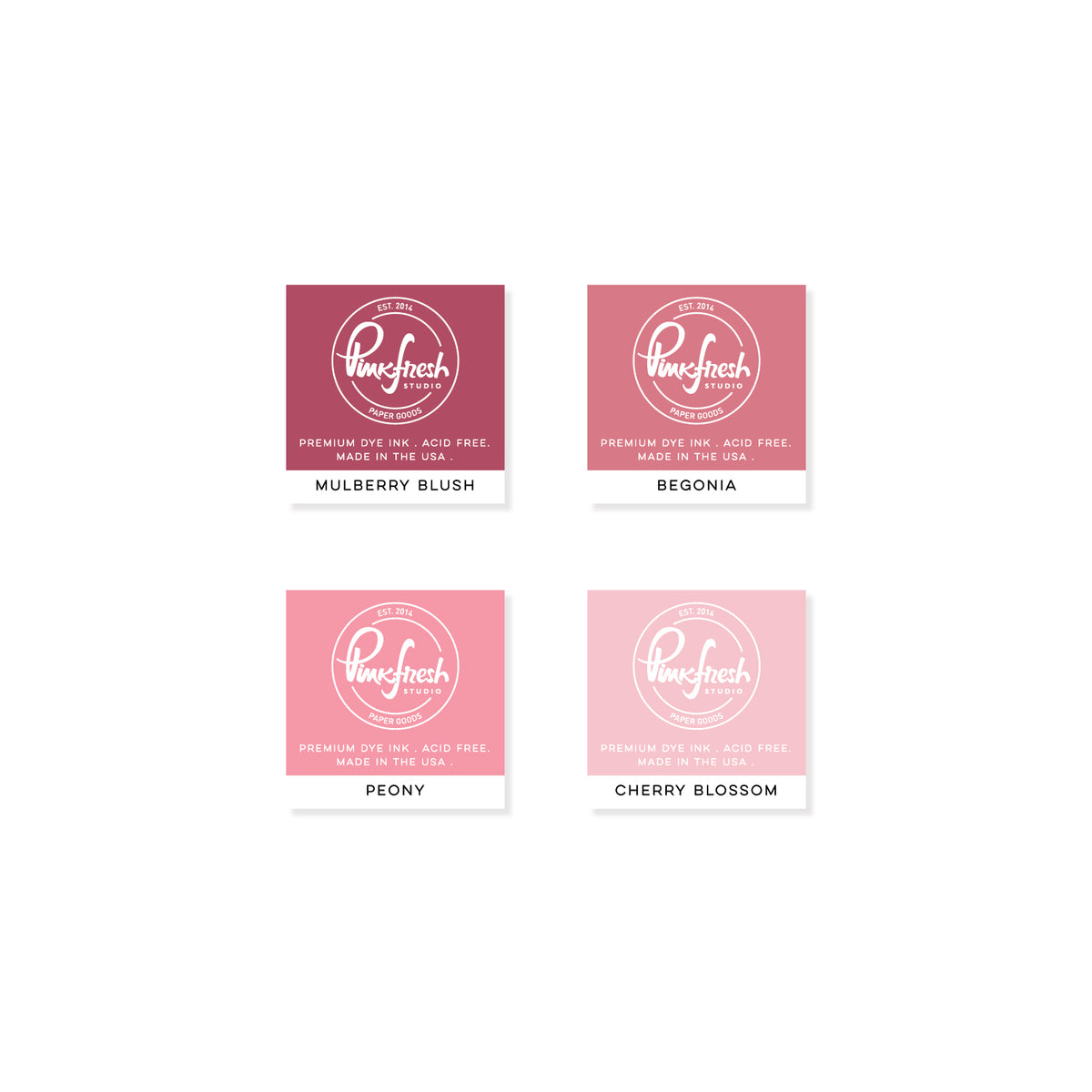 Premium dye ink cube pack : Rose Garden – Pinkfresh Studio