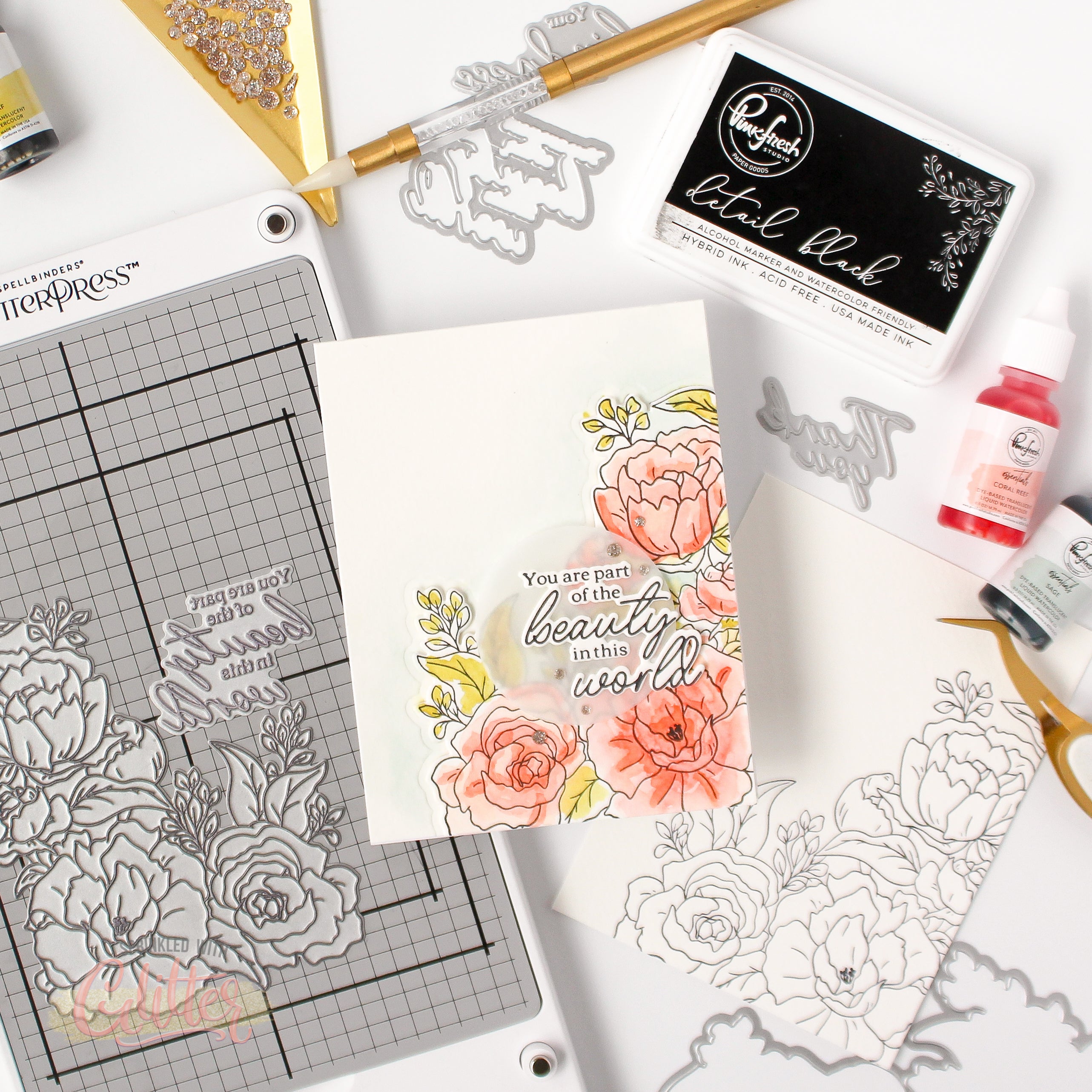 Favorite Things Sentiments press plate – Pinkfresh Studio