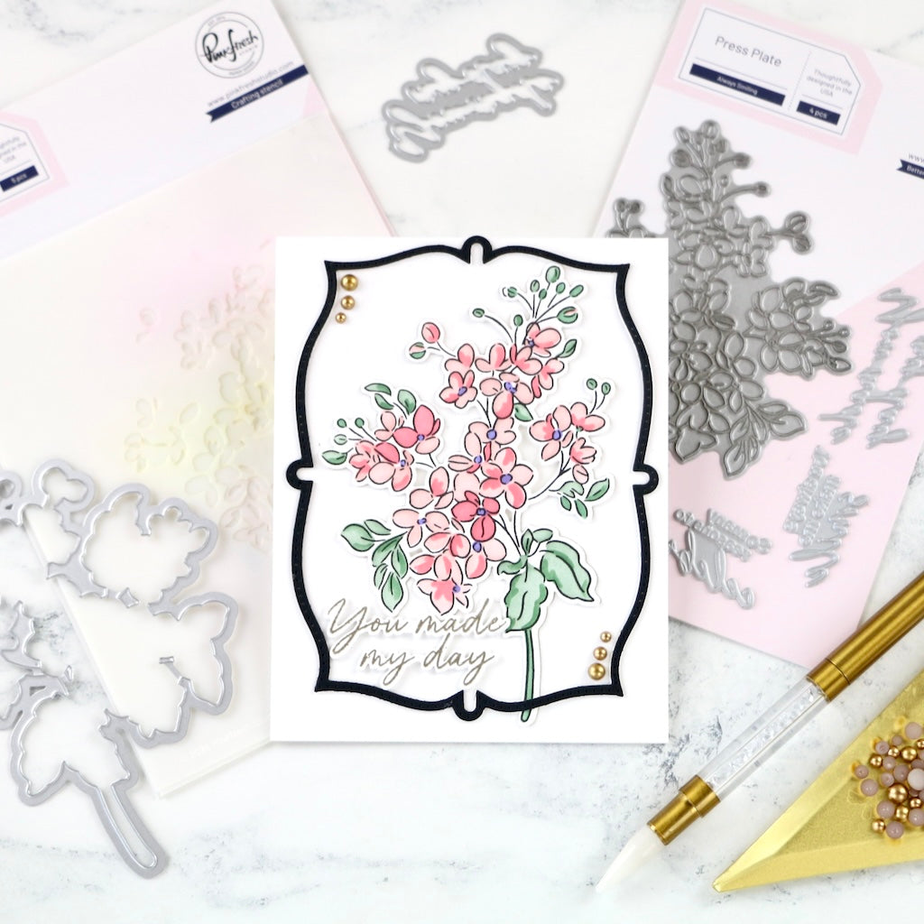 Always Smiling stencil – Pinkfresh Studio