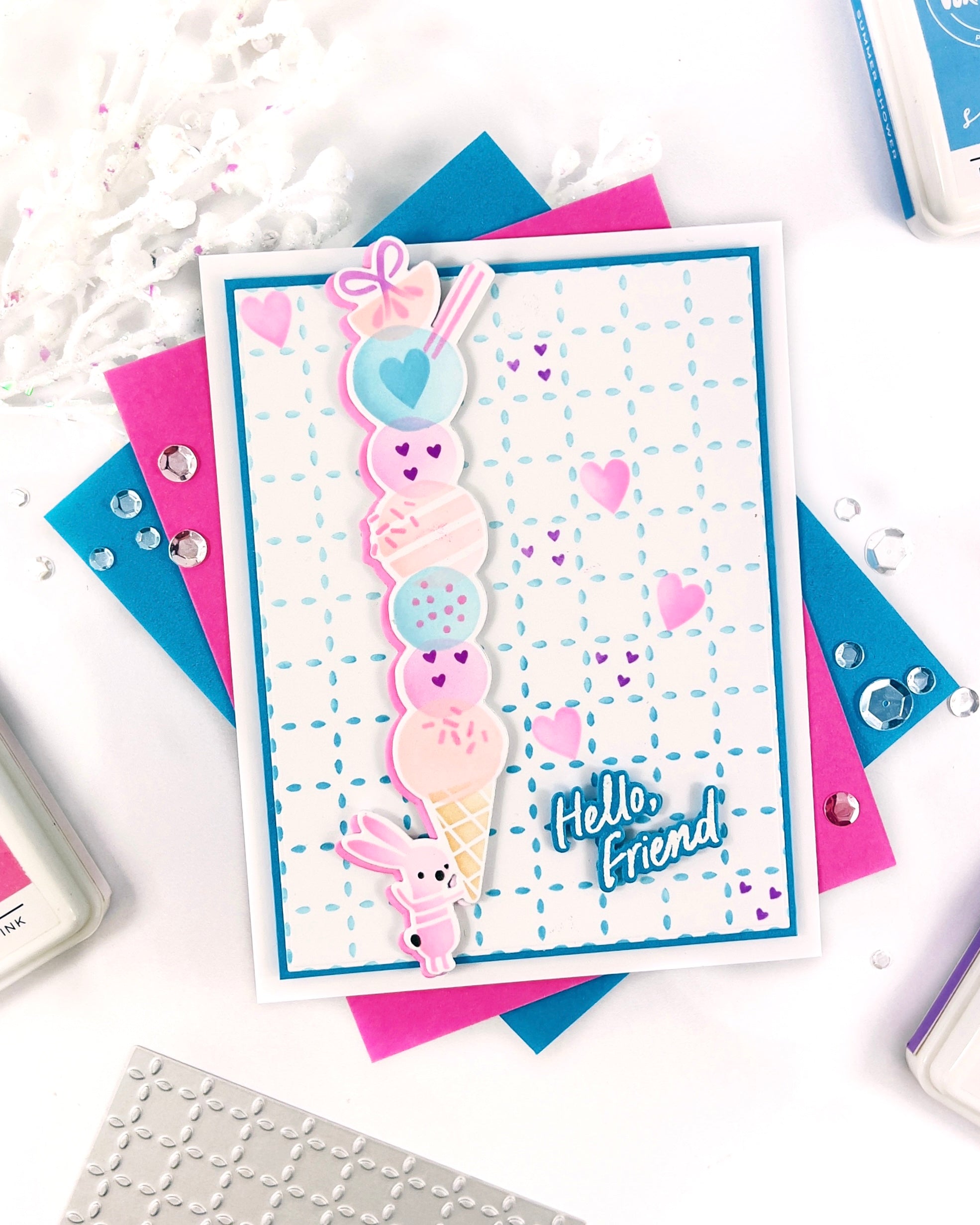 Petal Grid press plate – Pinkfresh Studio