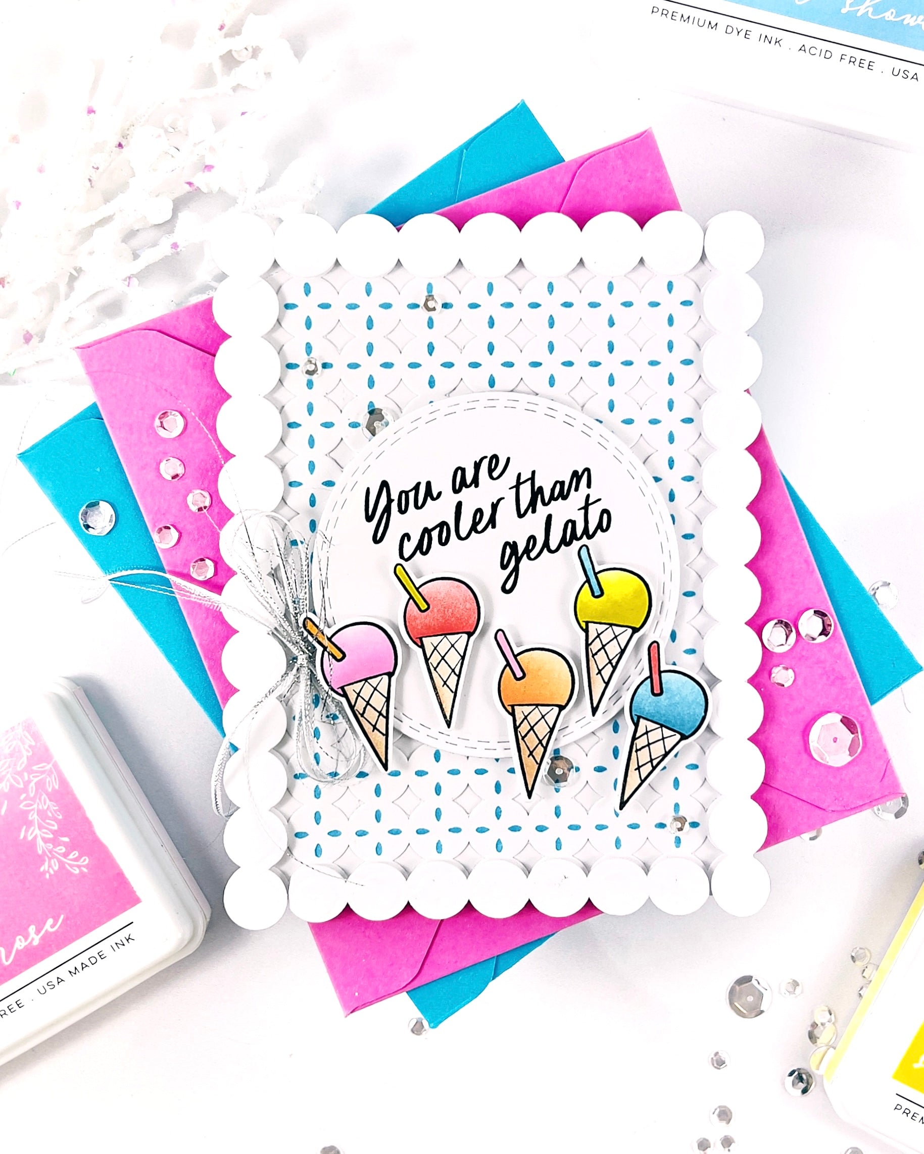 Starry Scallops coverplate die – Pinkfresh Studio