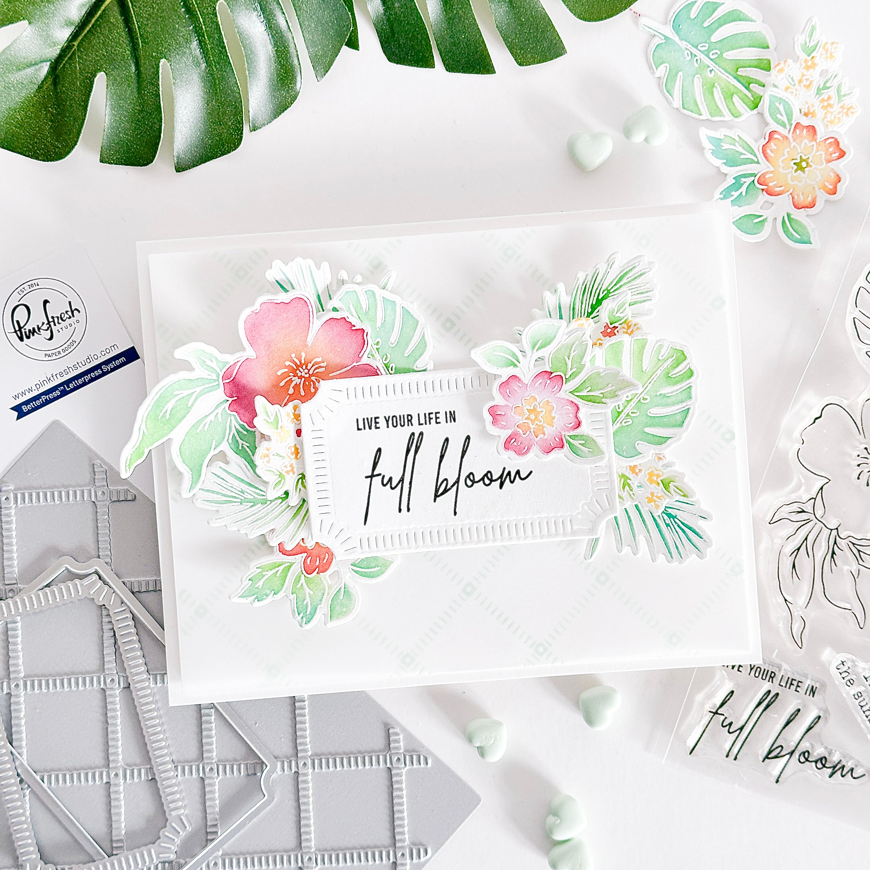 Sunshine on my Mind: Stencil – Pinkfresh Studio