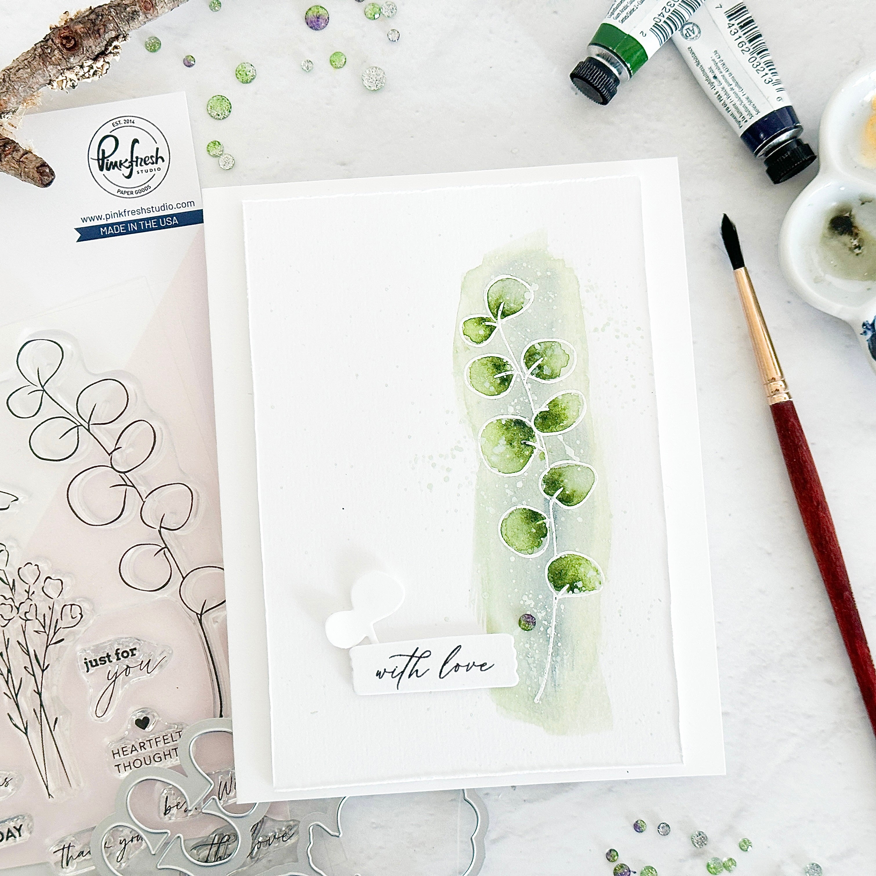 With Love stamp – Pinkfresh Studio