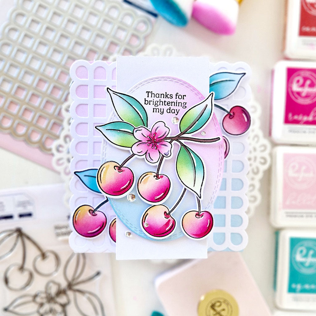Cherry Bliss stamp – Pinkfresh Studio